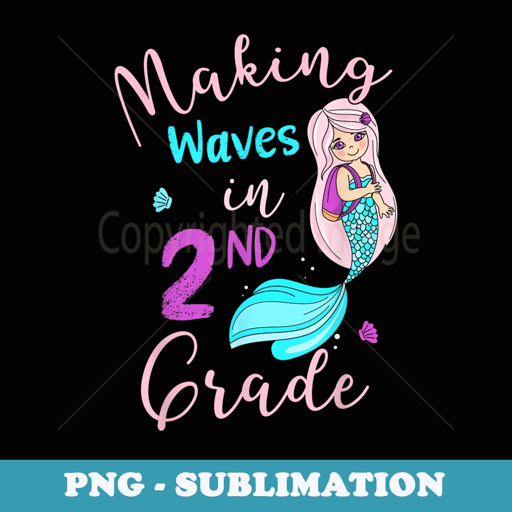 Making Waves In 2nd Grade Mermaid Back To School Girls - Art | Inspire ...
