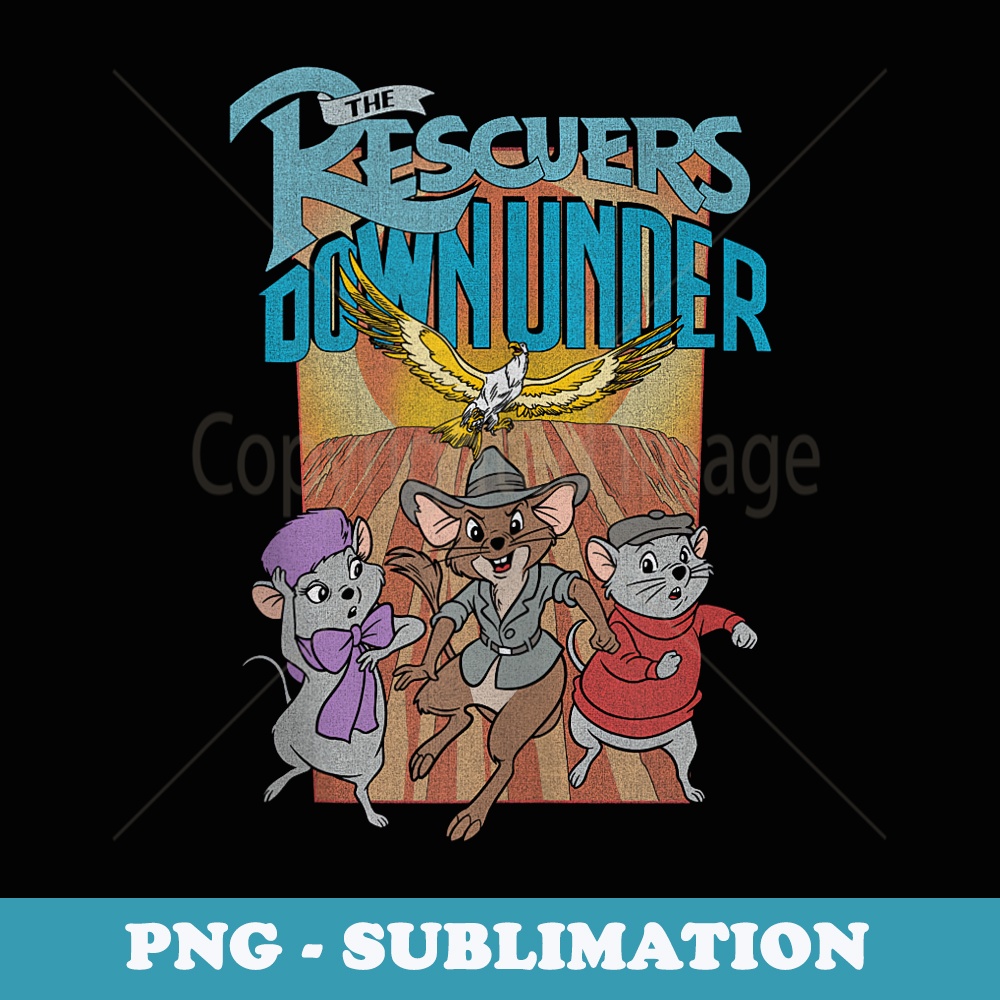 Disney The Rescuers Down Under Distressed Movie Cover - Prem | Inspire ...