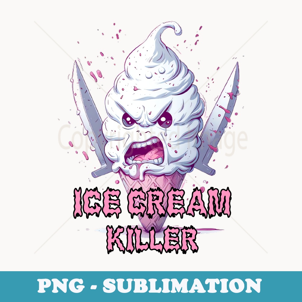 Angry Ice Cream Killer Grimly Icecream Gangster Sorbet - Uni | Inspire ...