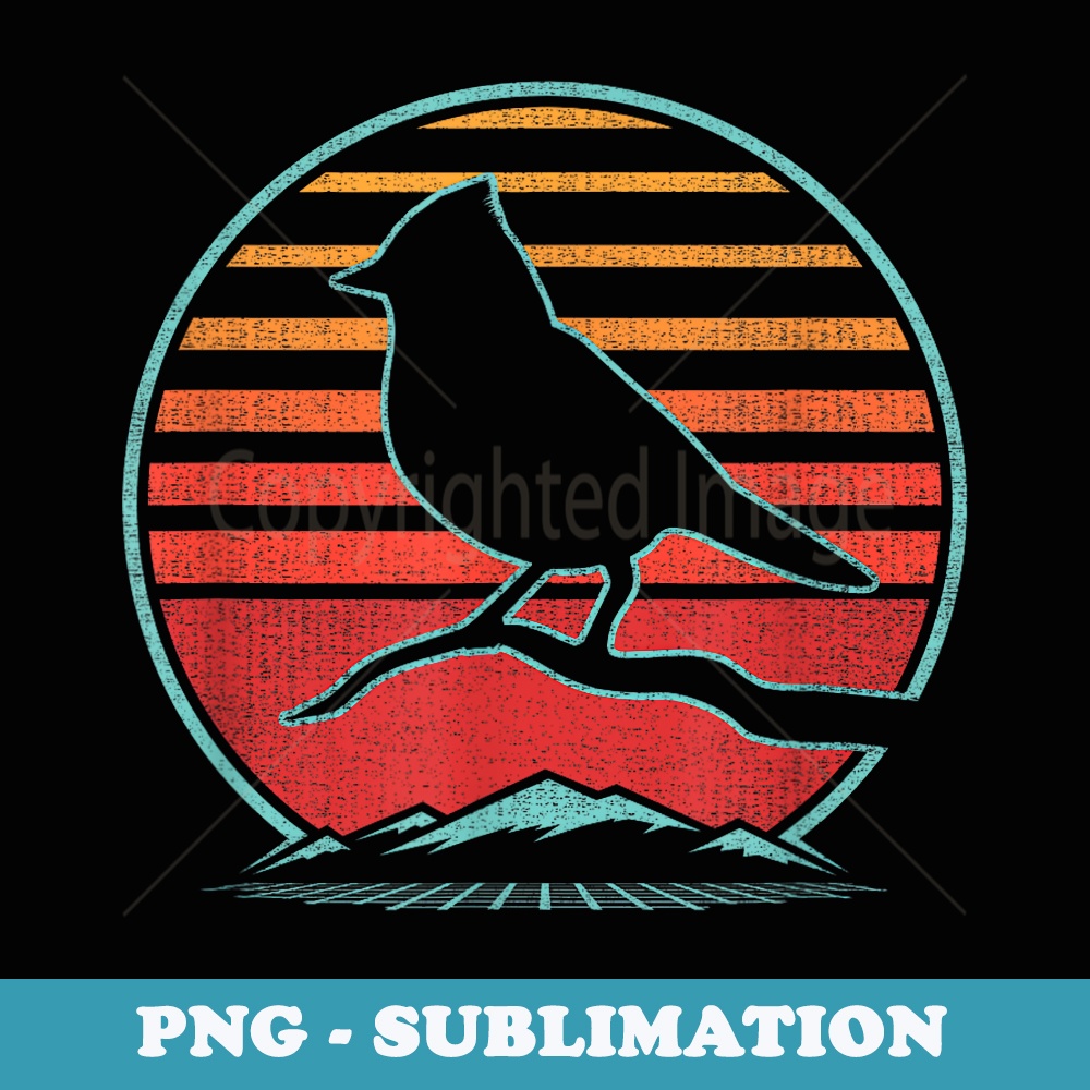 Titmouse Bird Retro Vintage 80s Style Birding - Sublimation | Inspire ...