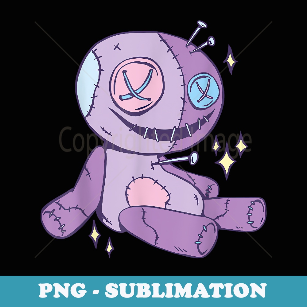 Goth Pastel Creepy Voodoo doll - PNG Transparent Sublimation | Inspire ...