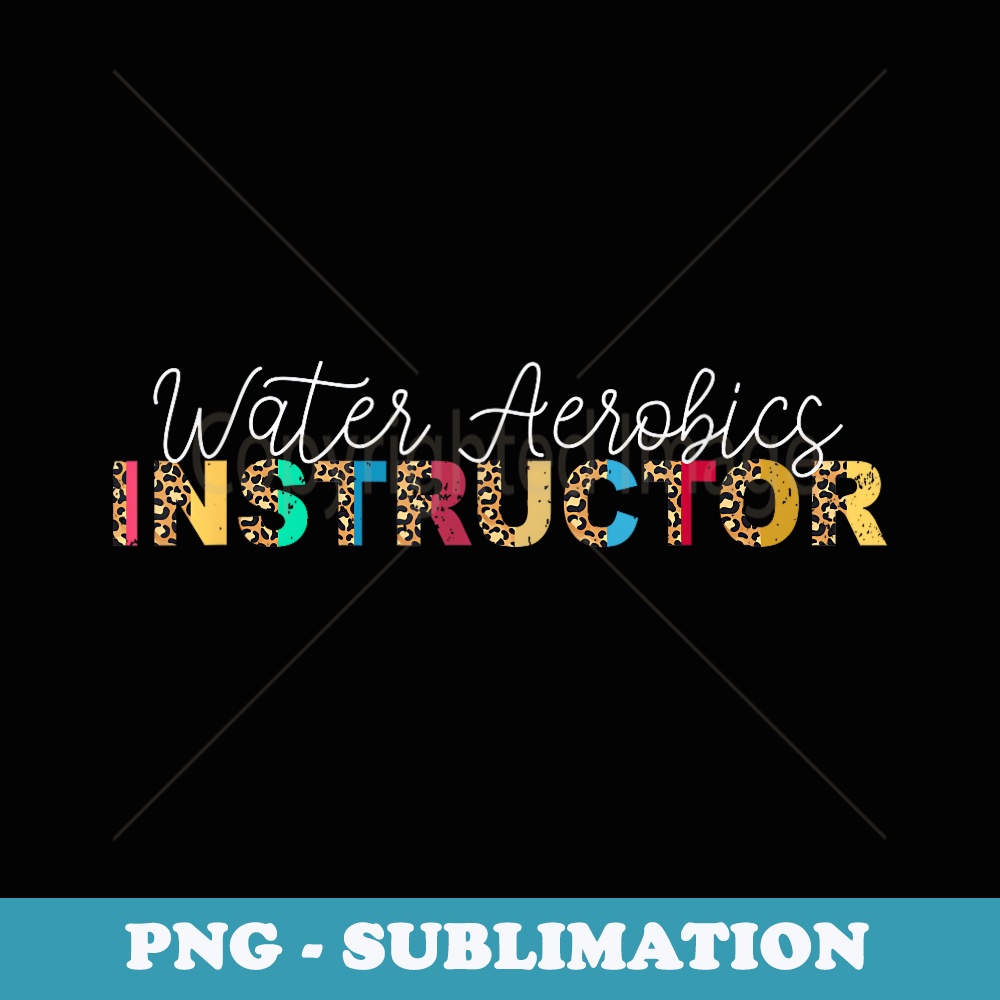 Cute Water Aerobics Instructor Leopard Aqua Aerobic Teacher | Inspire ...