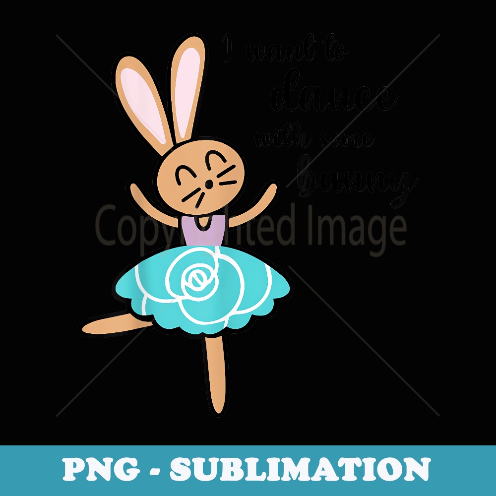 Spring Easter Bunny Dancing I Want to Dance Rabbit Ballerina | Inspire ...