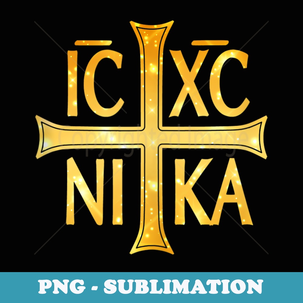 IC XC NIKA Christogram Cross Orthodox Christian - PNG Sublim | Inspire Uplift
