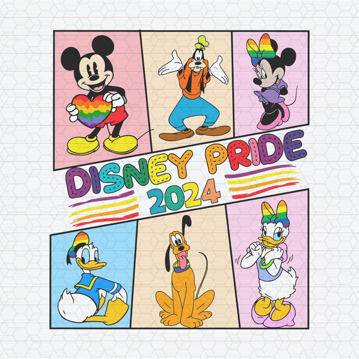 Disney Pride 2024 Mickey And Friends SVG - Inspire Uplift