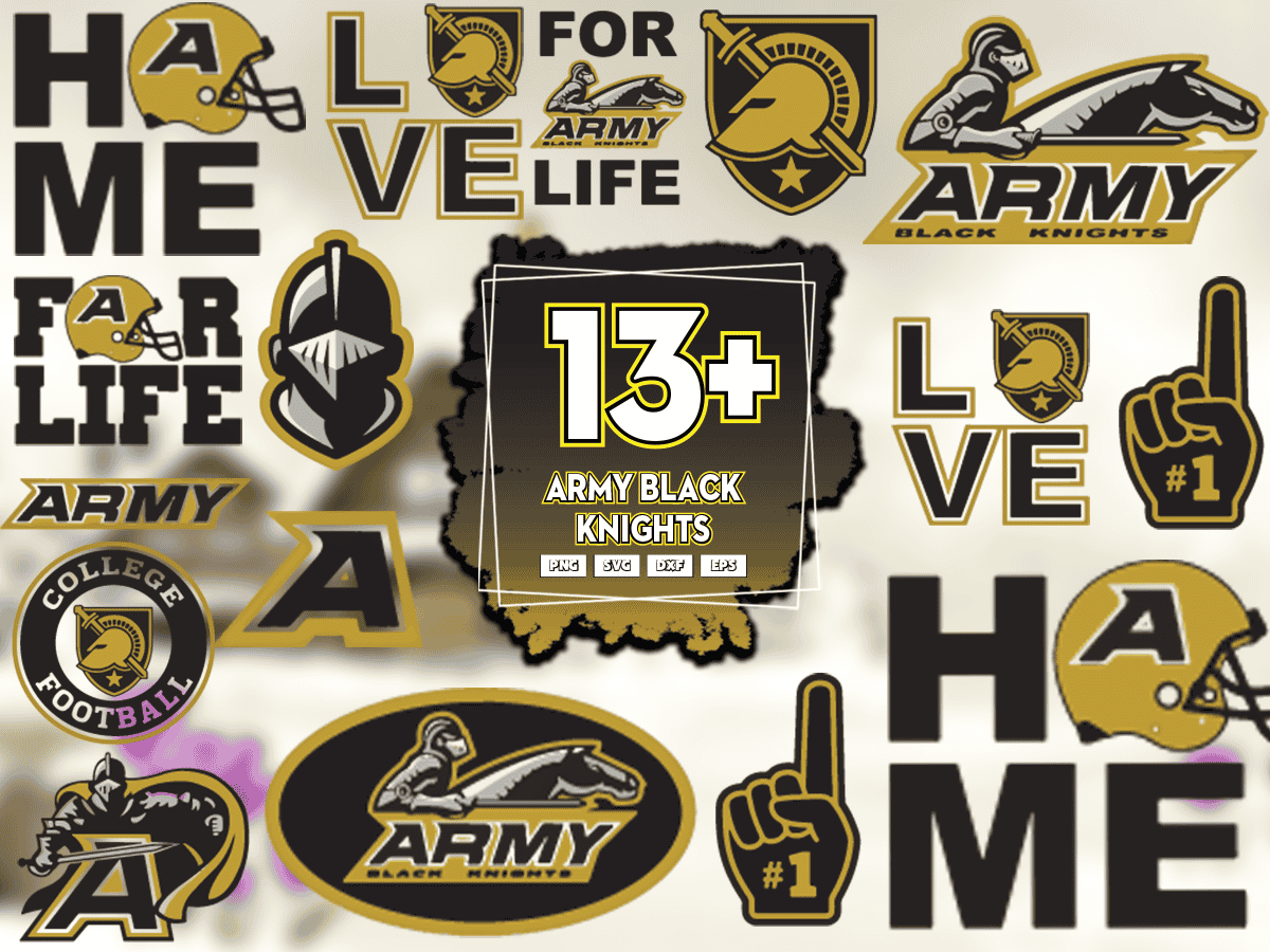 13 Files Army Black Knights Football Svg Bundle, Black Knigh | Inspire ...