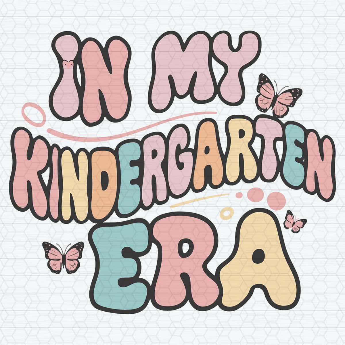 Cute Girls Kindergarten In My Kindergarten Grade Era Natural | Inspire ...