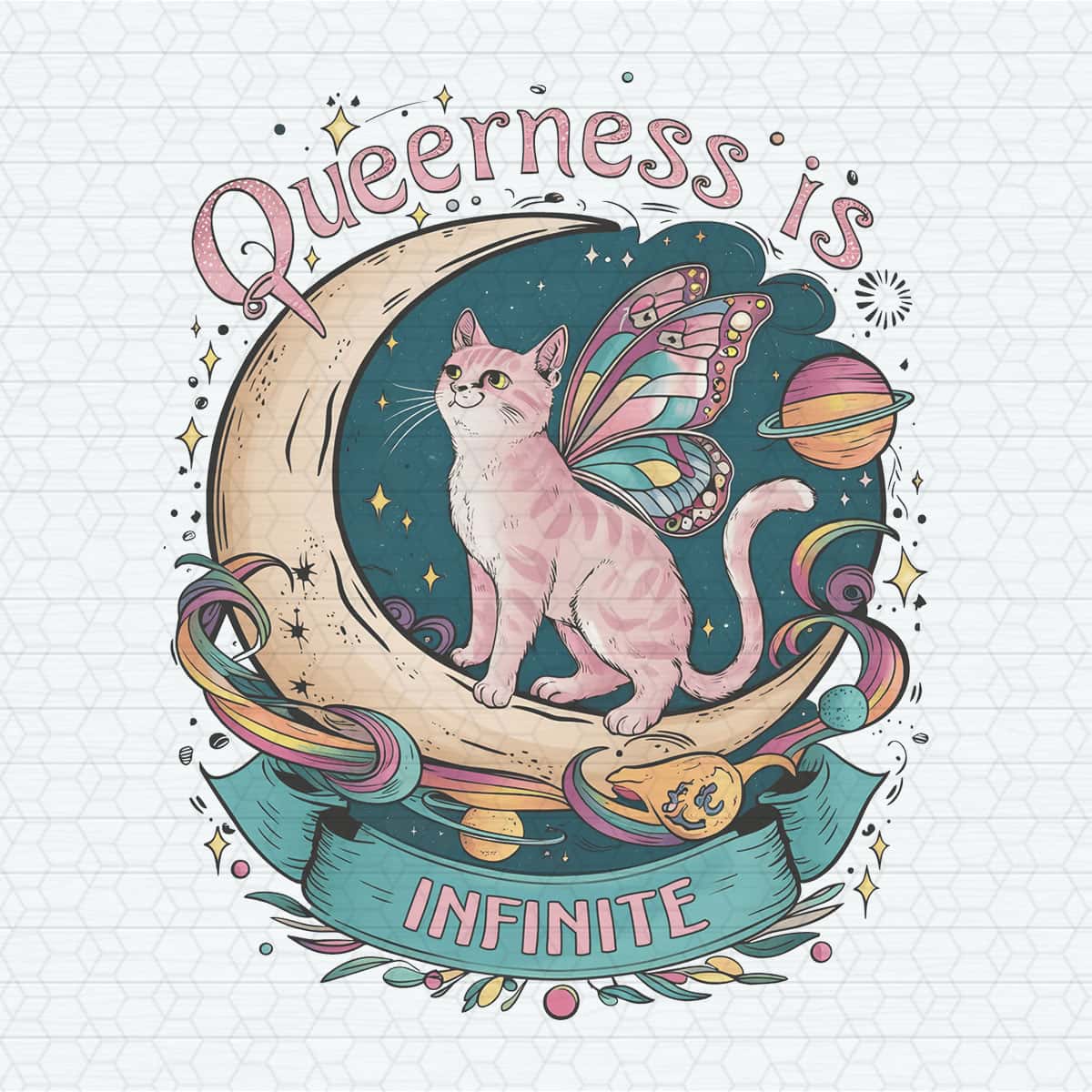 Pride Month Era Queerness Is Infinite PNG | Inspire Uplift