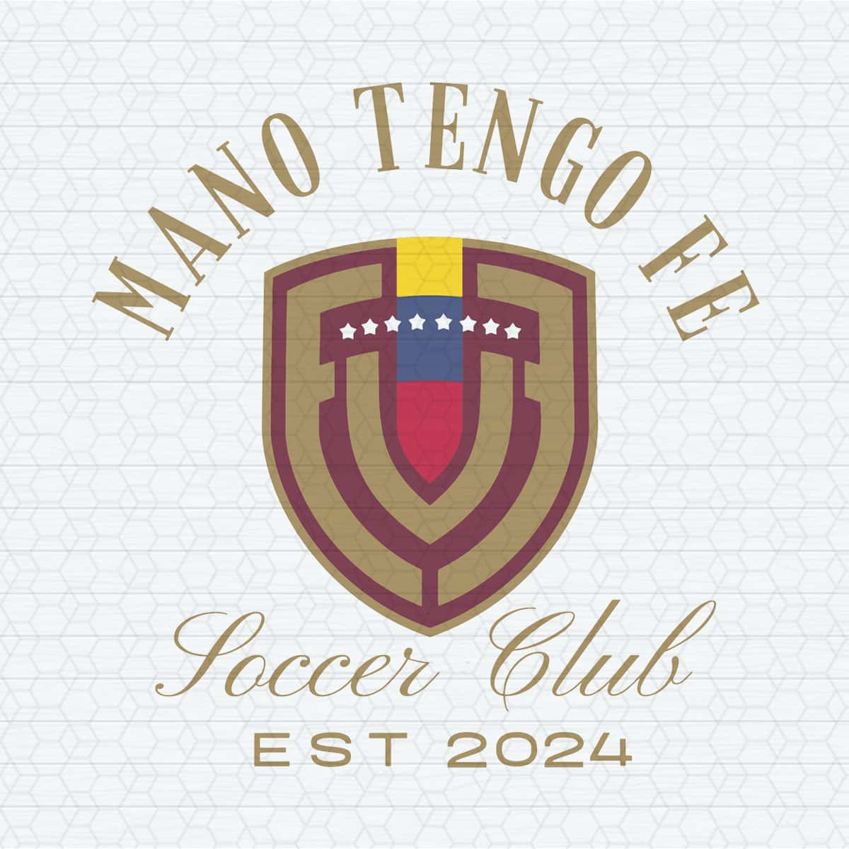Mano Tengo Fe Soccer Club Est 2024 SVG | Inspire Uplift