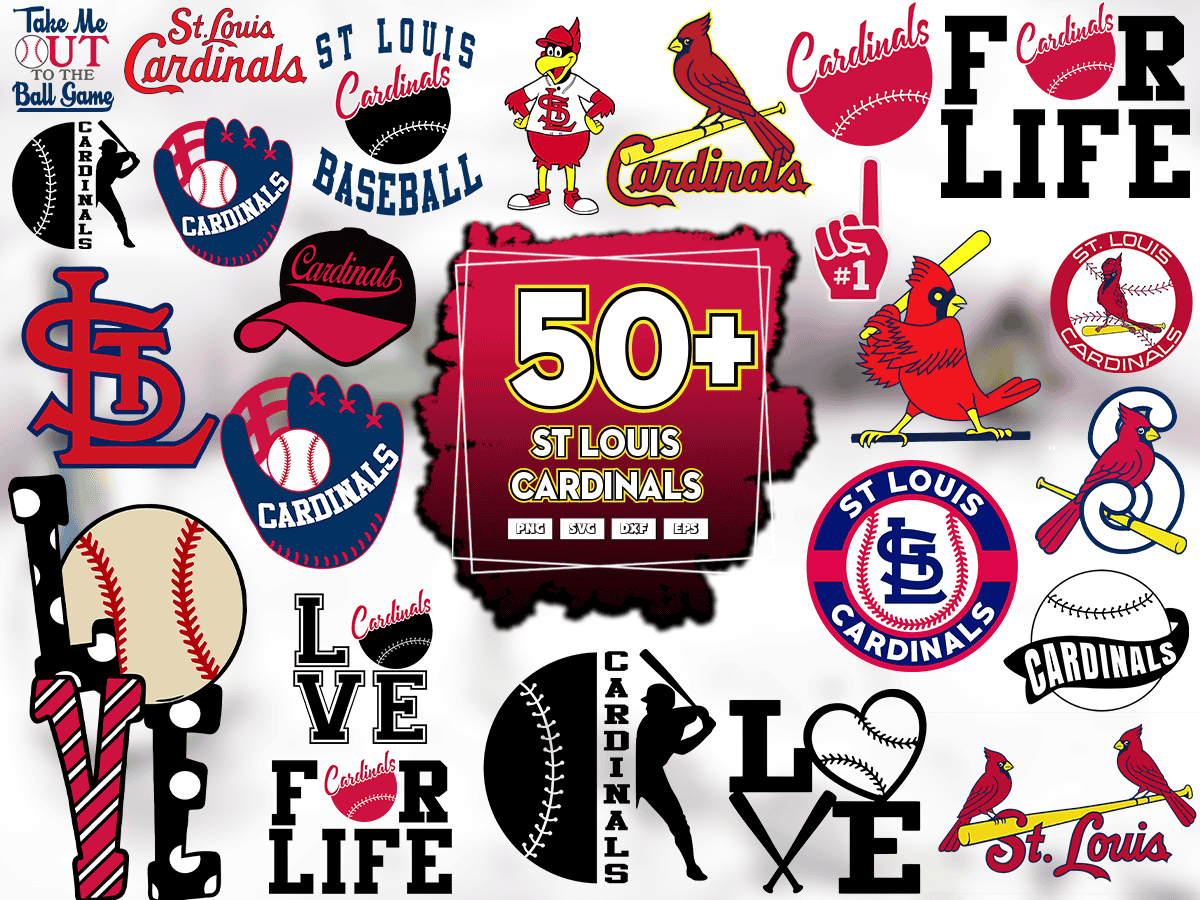 50 Files St Louis Cardinals Svg Bundle, Cardinals Baseball S | Inspire ...