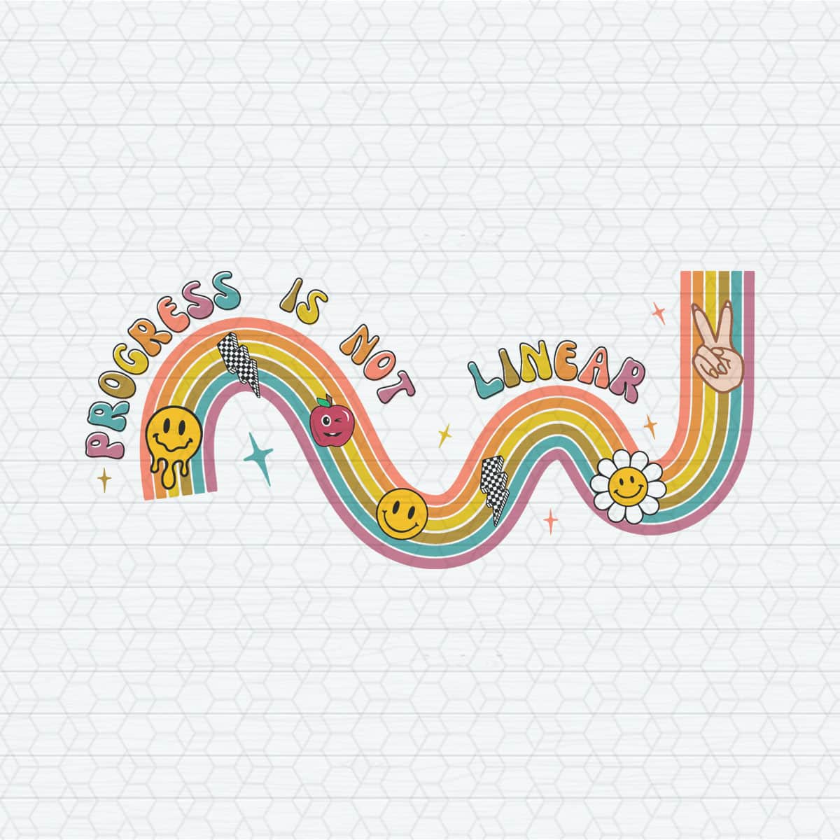 Progress Is Not Linear Special Education SVG | Inspire Uplift