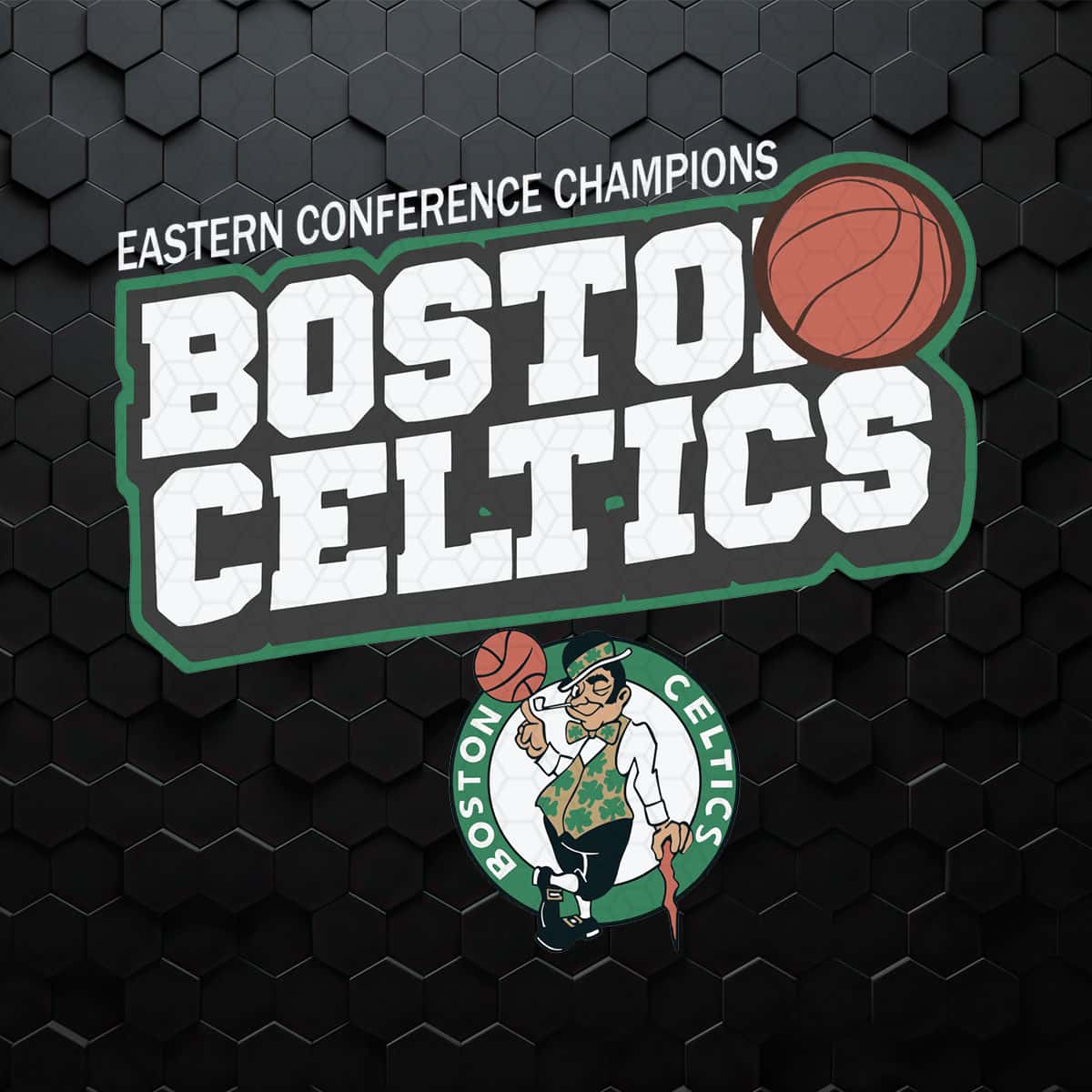 Retro Boston Celtics NBA Finals Champions SVG | Inspire Uplift