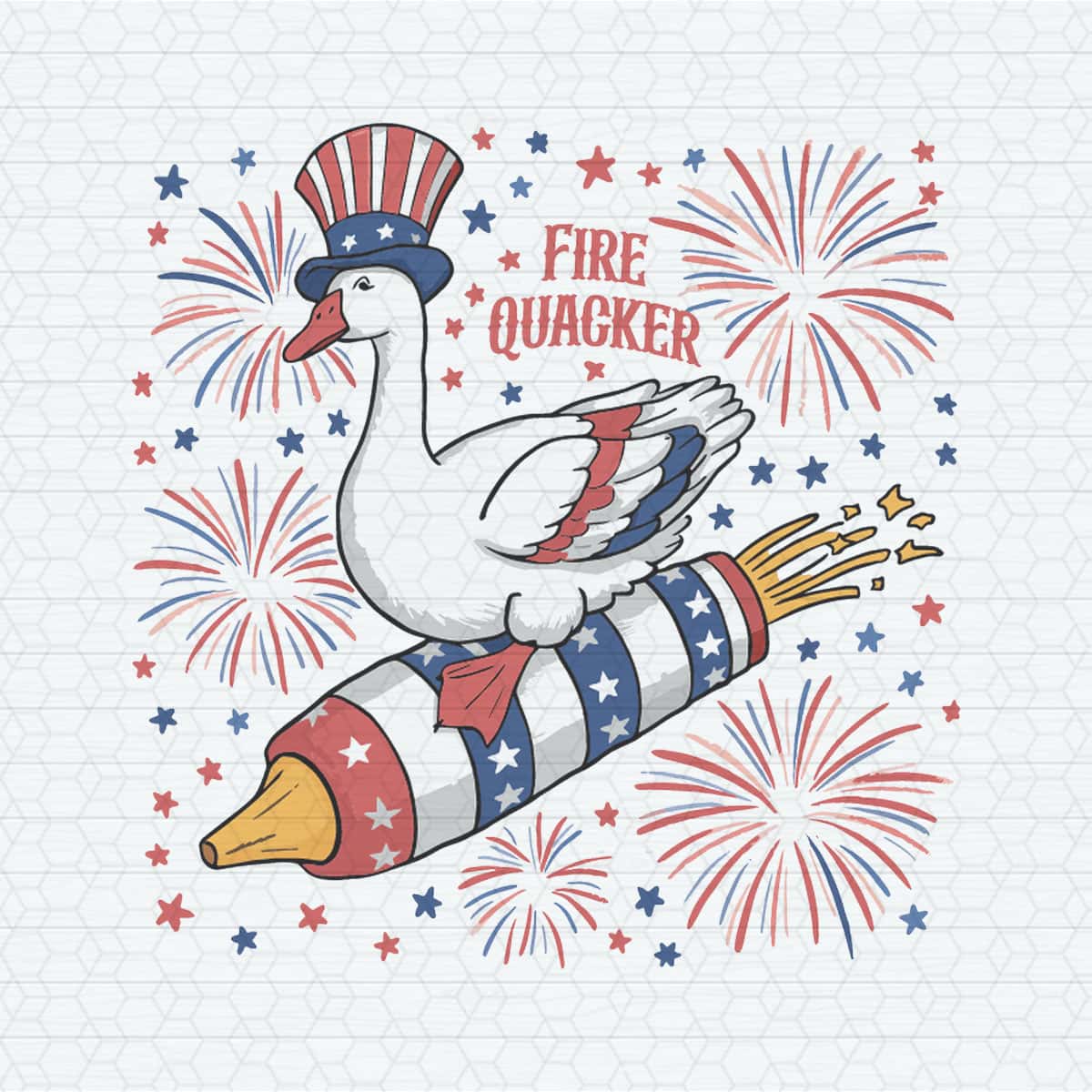 Independence Day Fire Quacker Goose SVG | Inspire Uplift