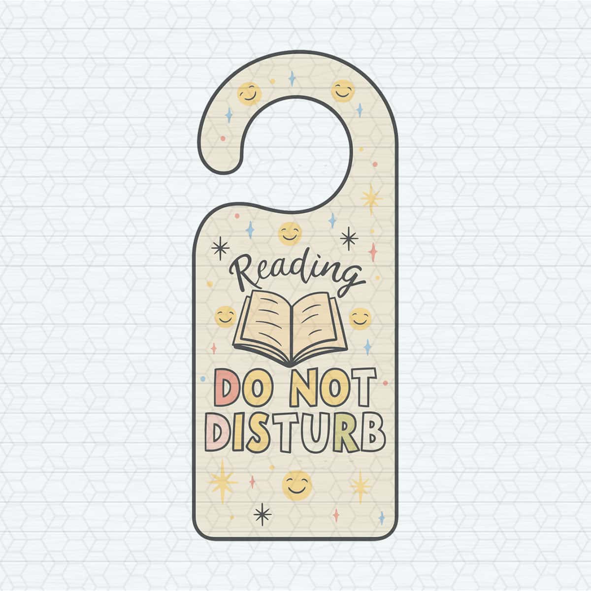 Reading Do Not Disturb Trendy Book Bookish SVG | Inspire Uplift