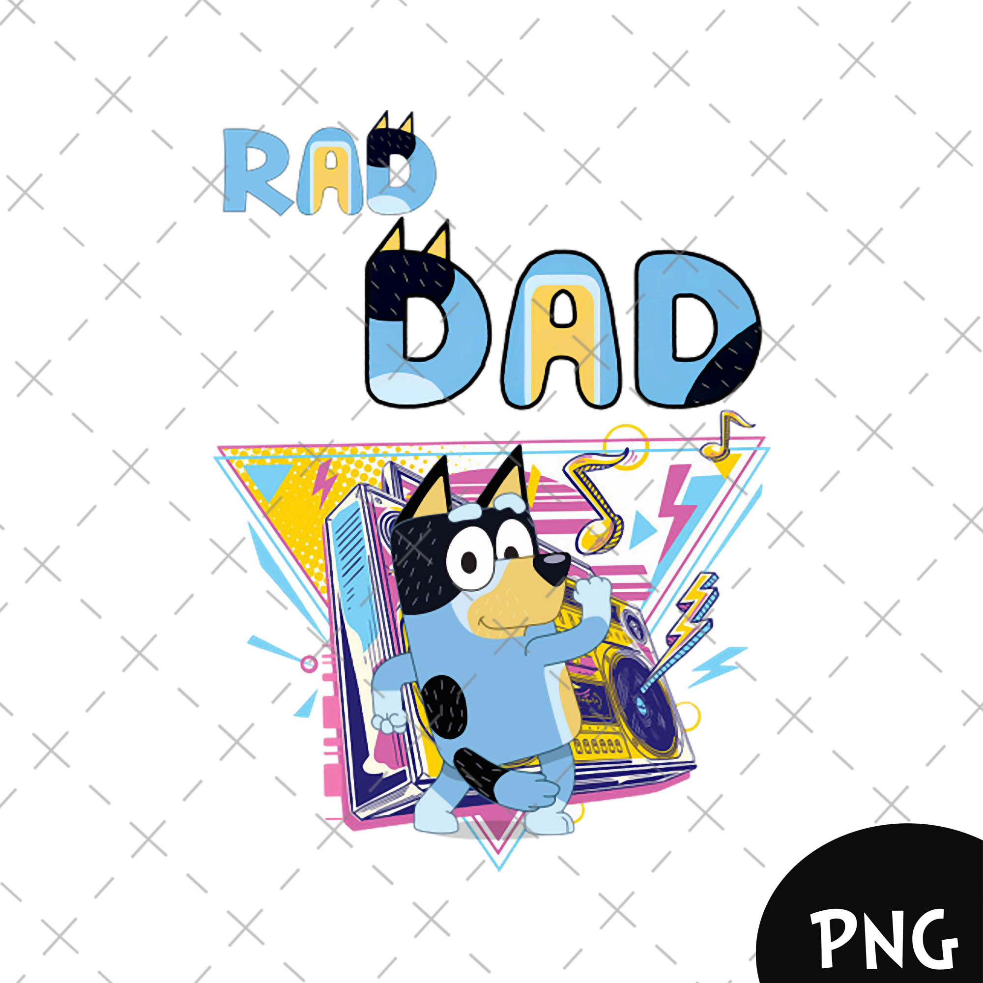 Bluey rad dad,Bluey Dad png, Bluey Dad bundle PNG, Bluey Fam | Inspire ...