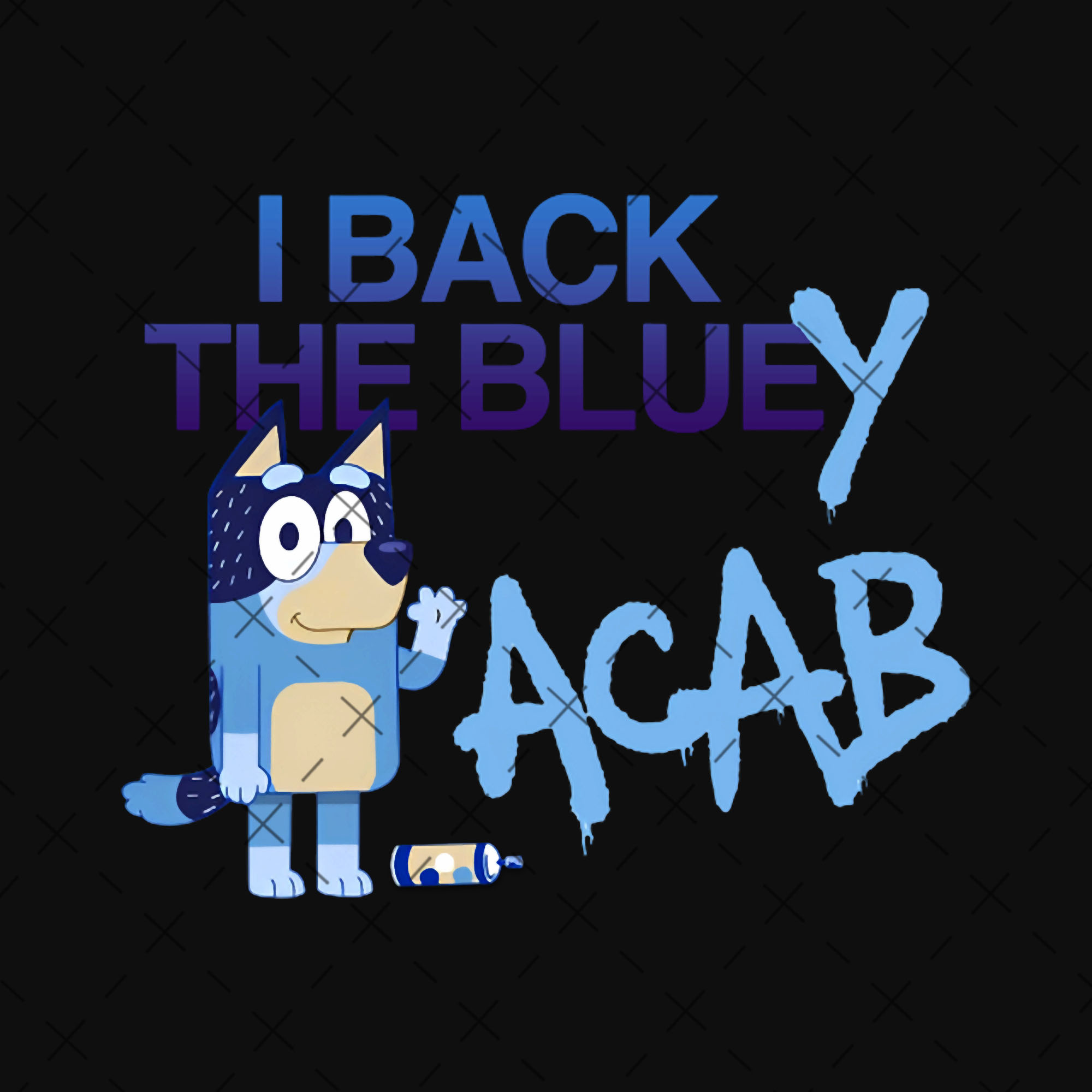 I BACK THE BLUEY Png, Bluey Back to School Png, Bluey Bingo | Inspire ...