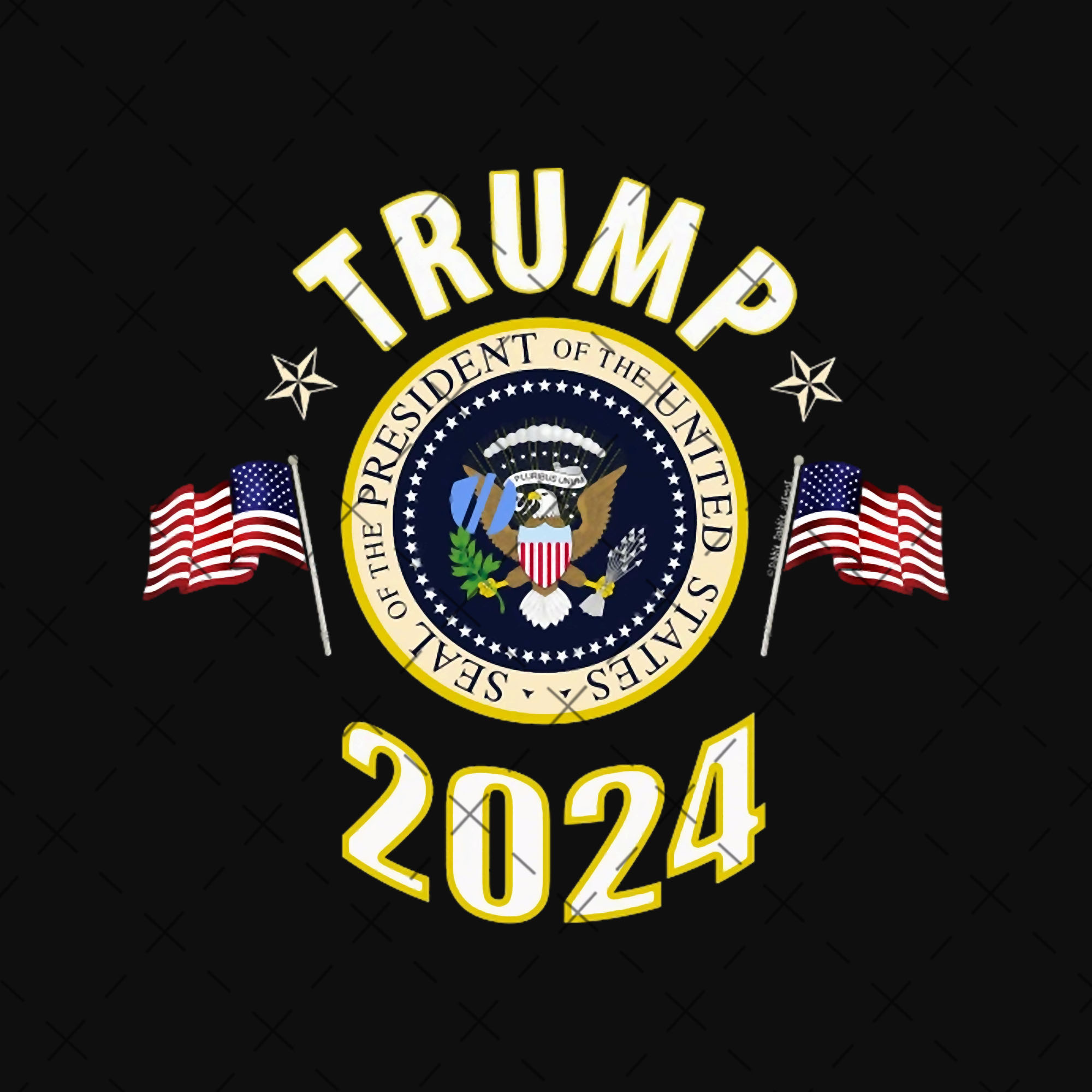 Trump 2024 Presidential Seal Design Png Digital Download - Inspire Uplift
