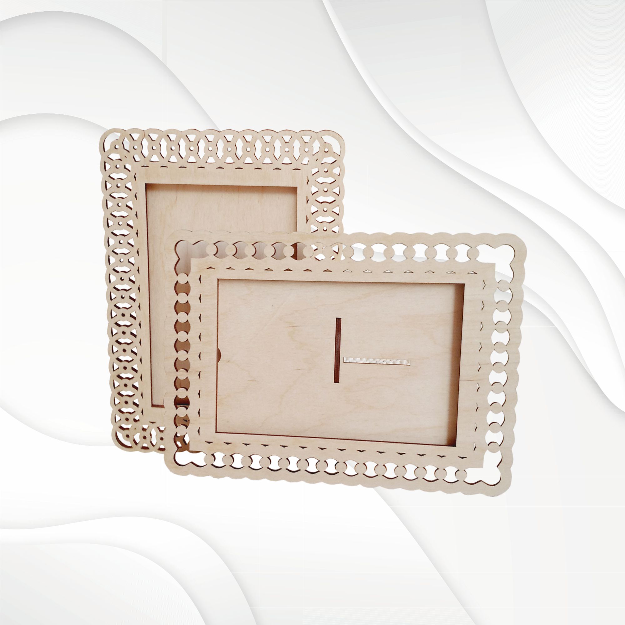 Picture frame 4x6, design for laser cutting. SVG DXF pattern | Inspire ...