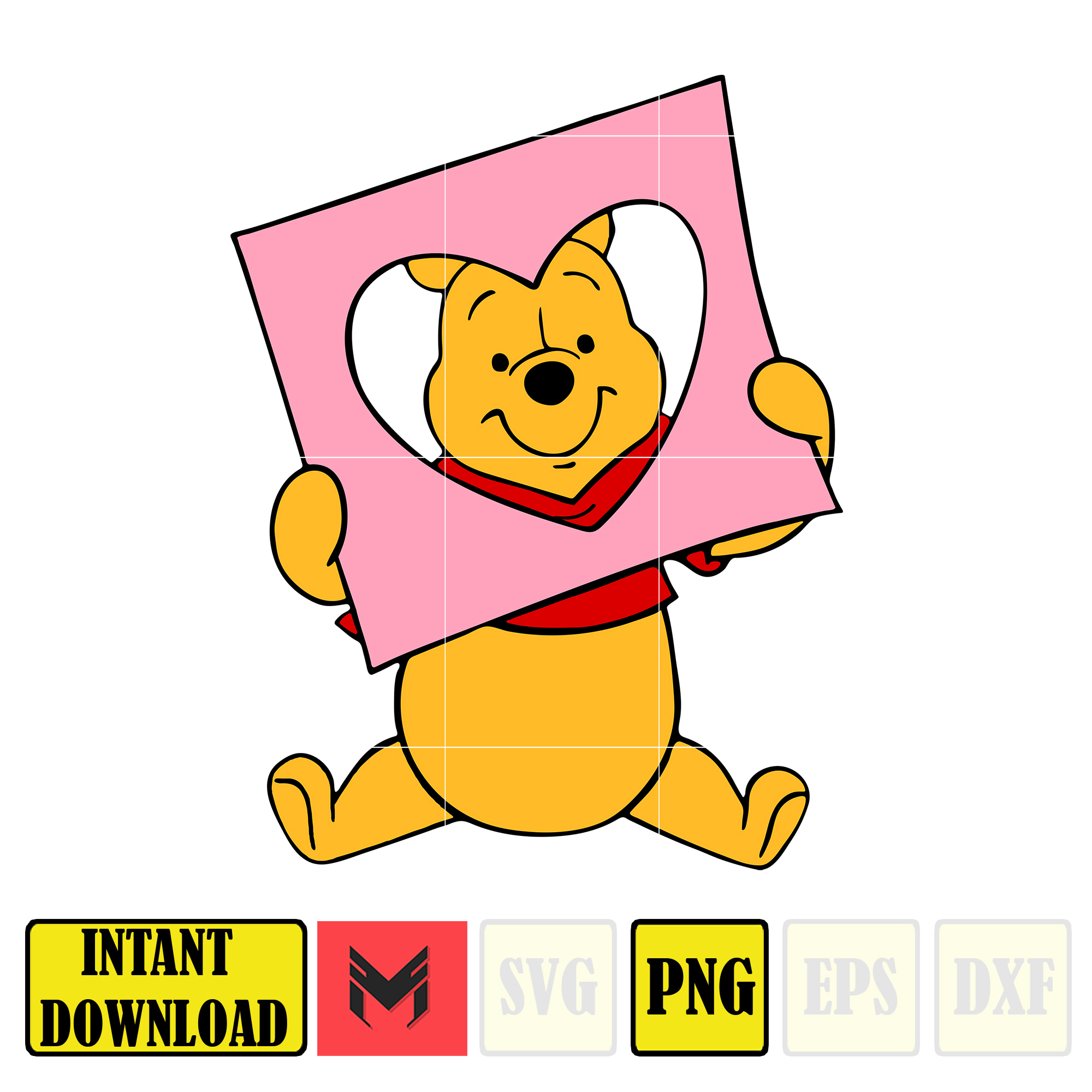 Winnie the Pooh Valentine's Day Png, Winnie the Pooh Png, Ba - Inspire ...