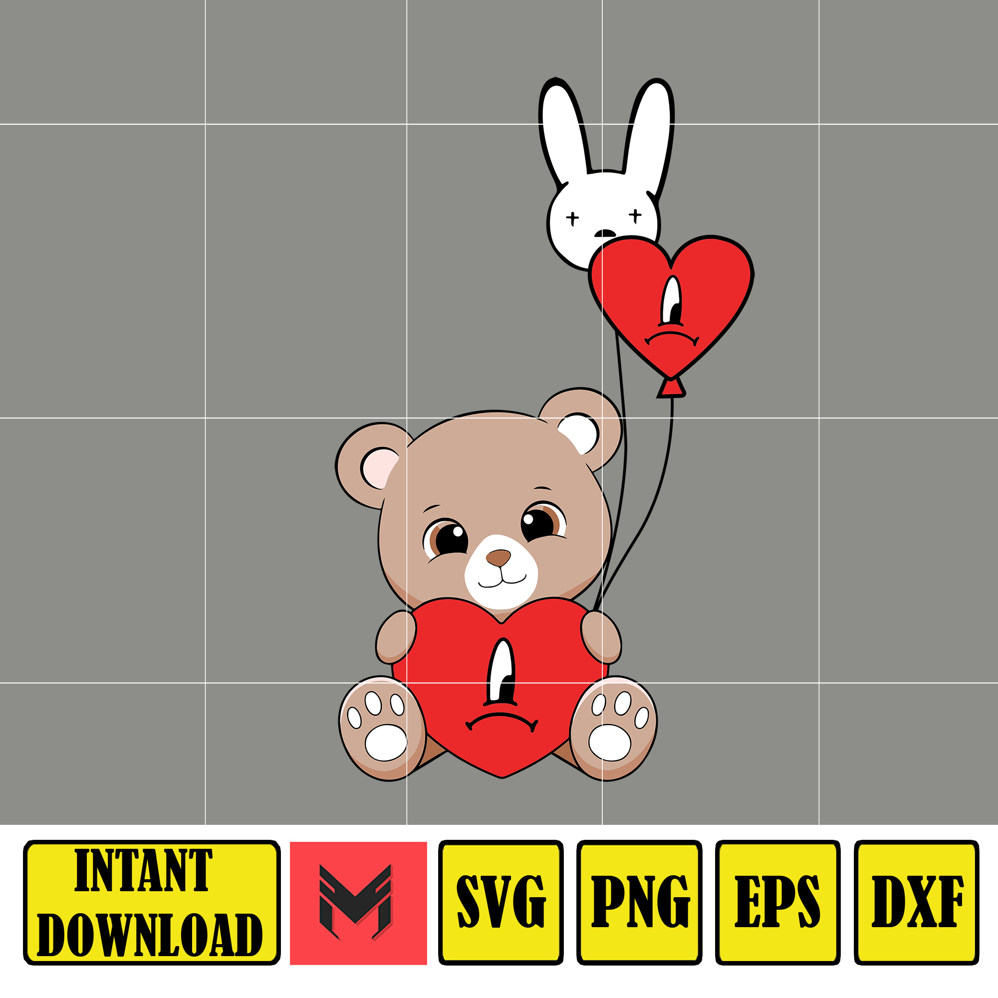 Bad Bunny Valentines Day Svg, Benito Svg, Un Valentina Sin T | Inspire ...