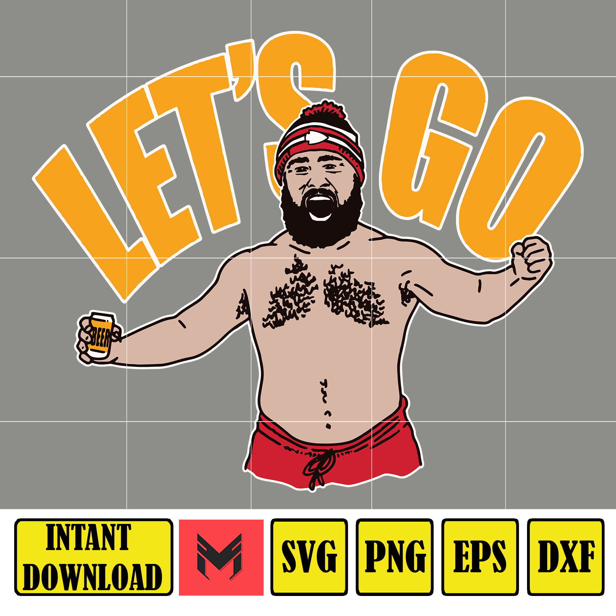 Jason Kelce No Svg, Jason Kelce Svg, Kelce Svg, Kc Hype Man - Inspire ...