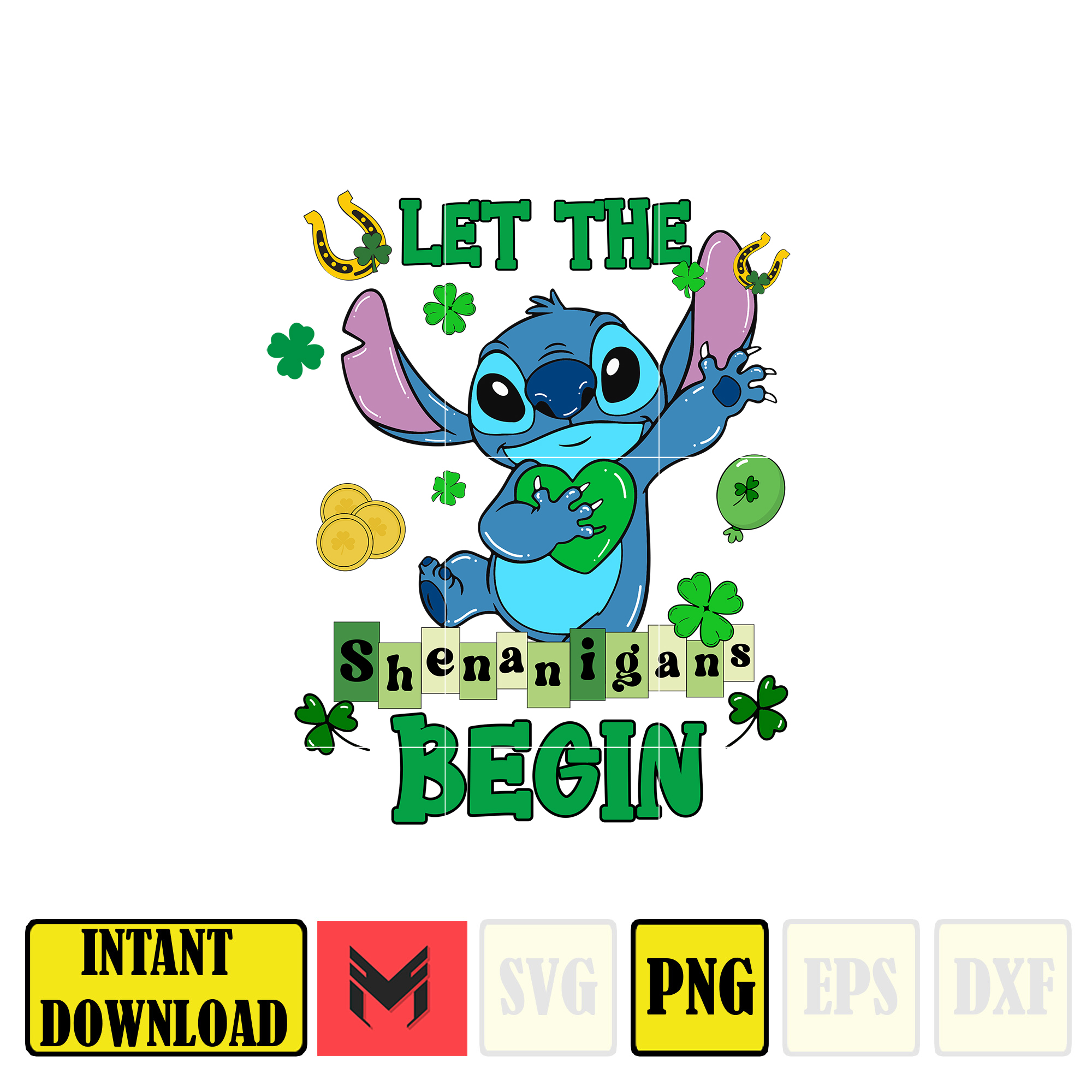Let The Shenanigans Begin Stitch Png, Stitch Happy Patrick D - Inspire ...