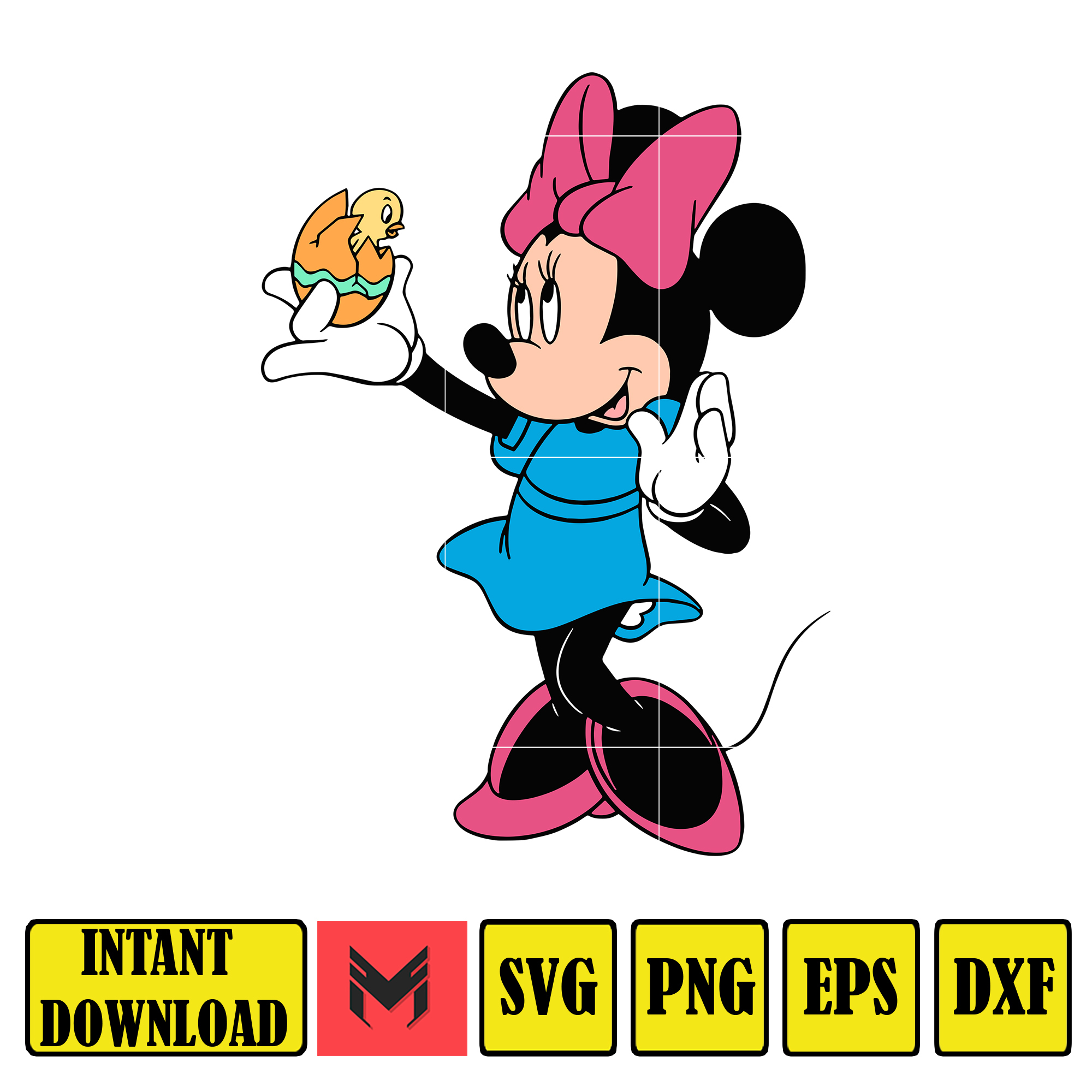 Minnie Easter Svg, Easter Svg, Silhouette, Mickey Svg, Easte | Inspire ...