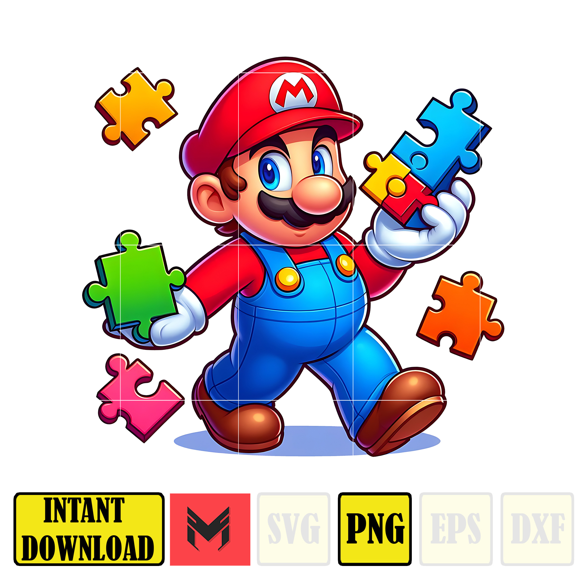Mario Autism Png, Autism Cartoon Png, Autism Awareness Png, - Inspire ...