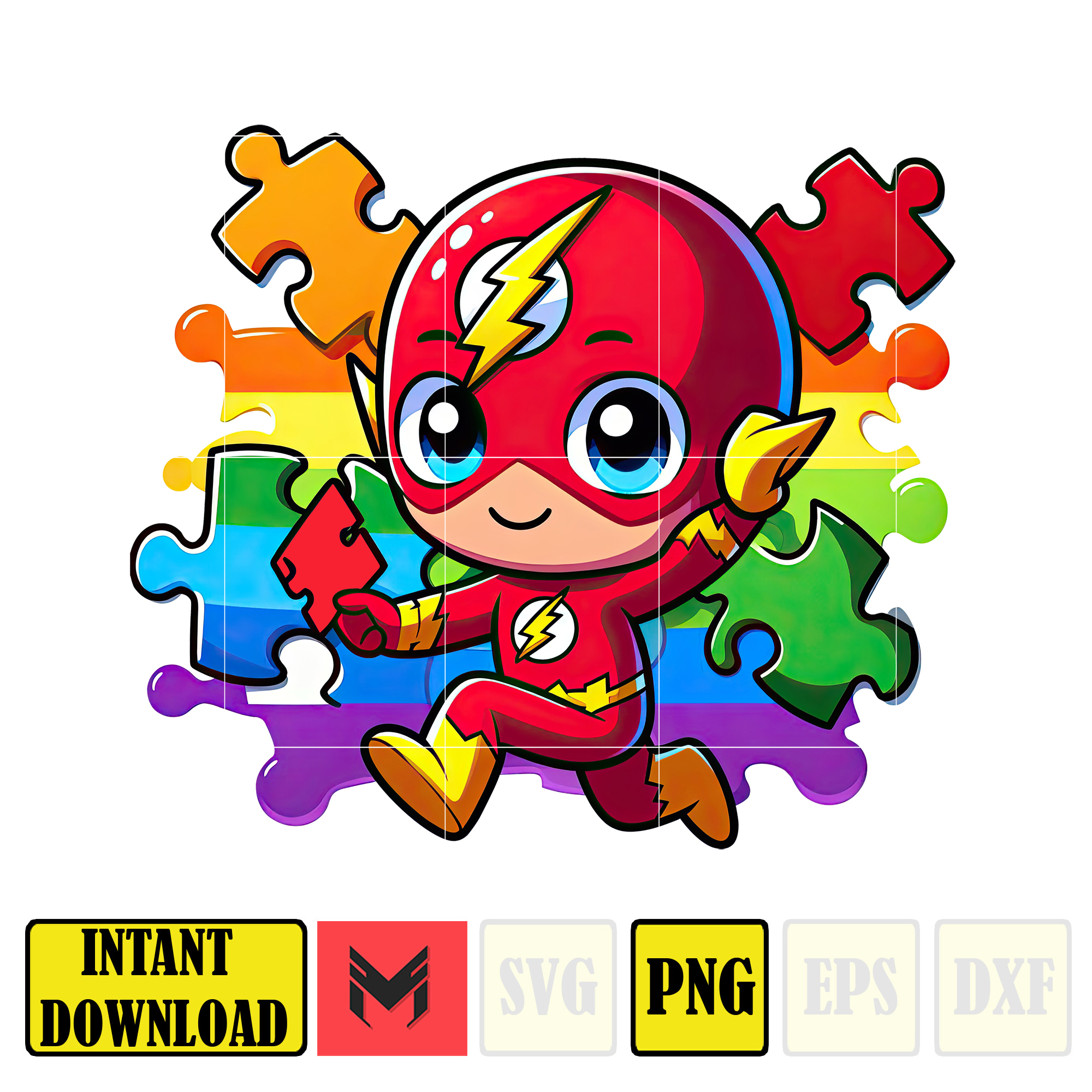 Superhero The Flash Autism Png, Autism Superhero Png, Autism - Inspire ...