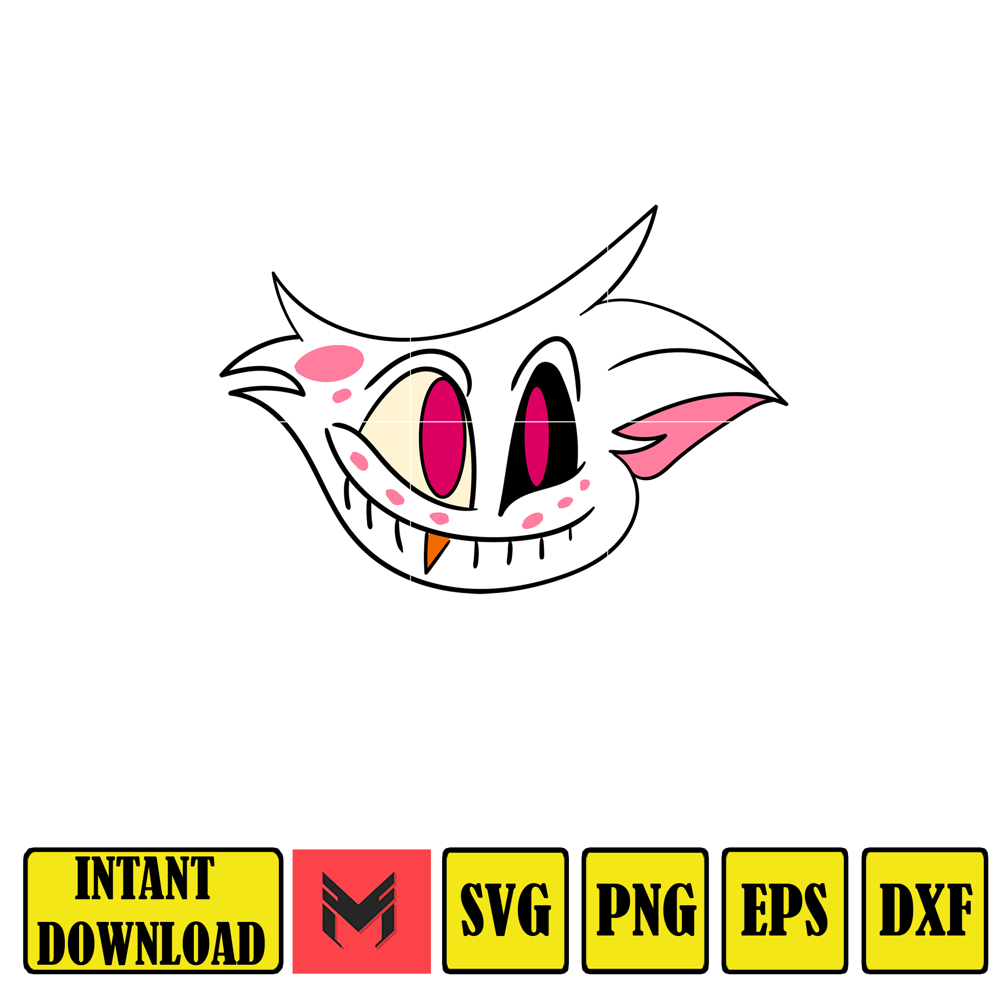 Angel Dust from Hazbin Hotel Svg, Editable Angel Dust Hazbin - Inspire ...