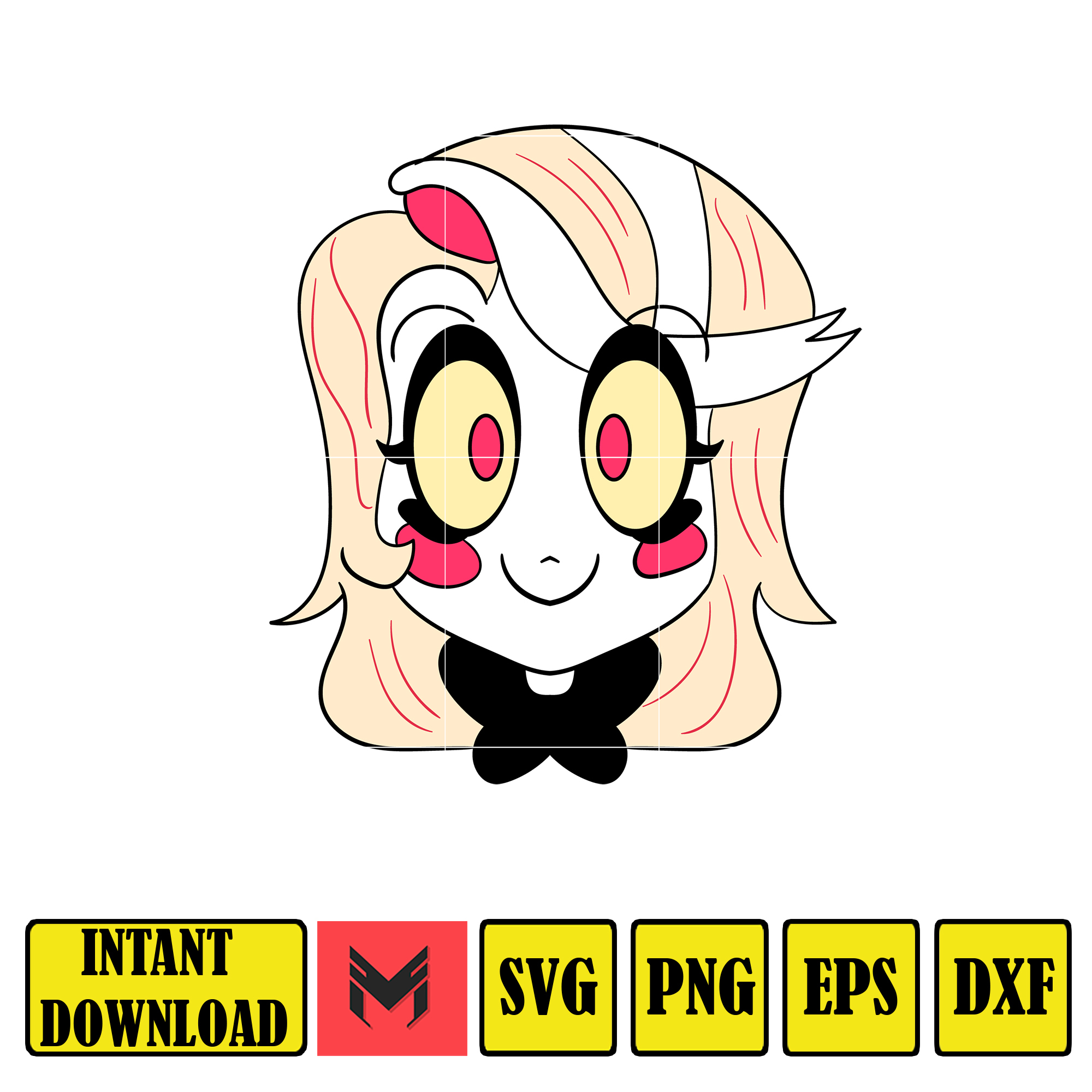 Charlie Morningstar Svg, Editable Angel Dust Hazbin Hotel He - Inspire ...