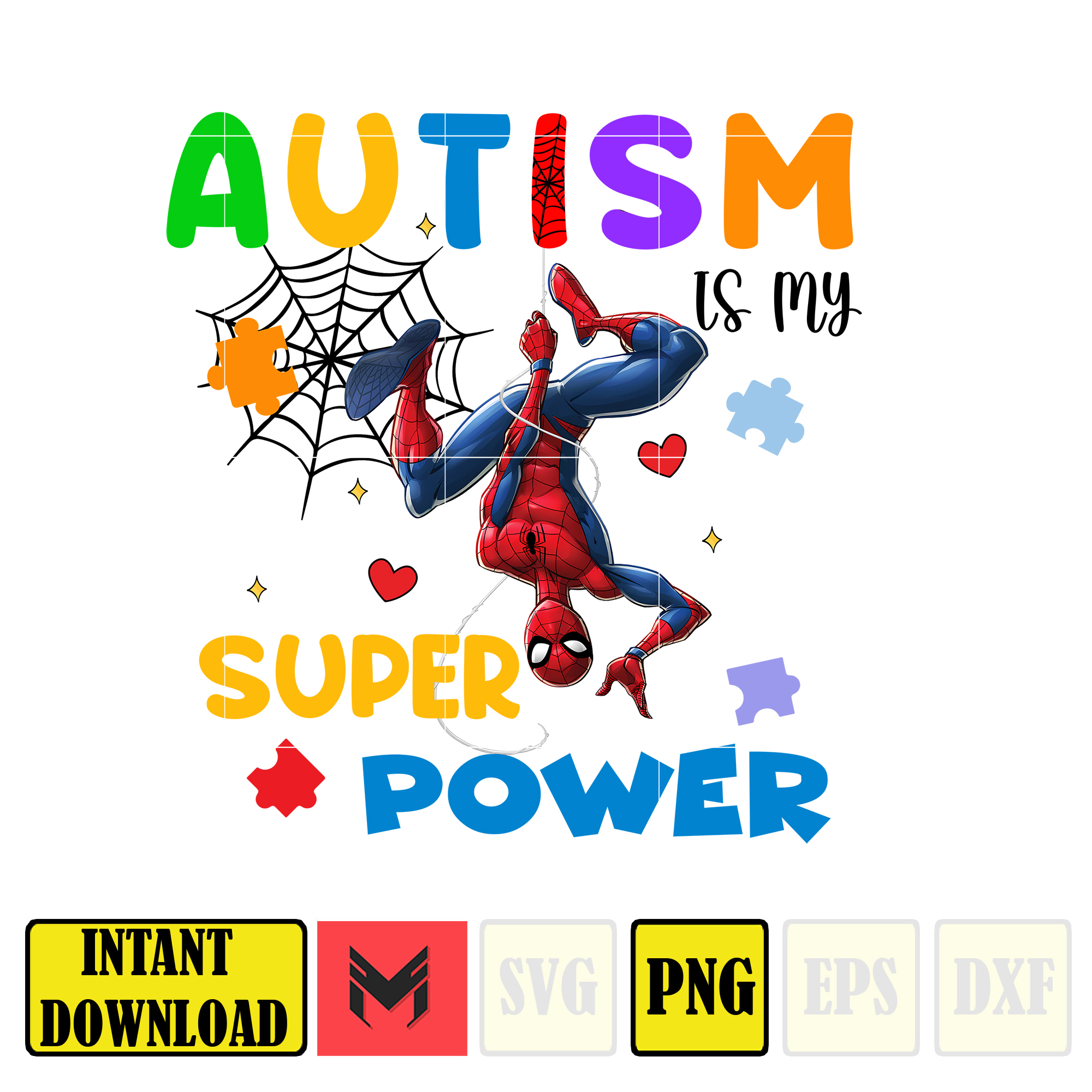 Spider Man Super Power Png, Cartoon Autism Png, Autism Aware - Inspire ...