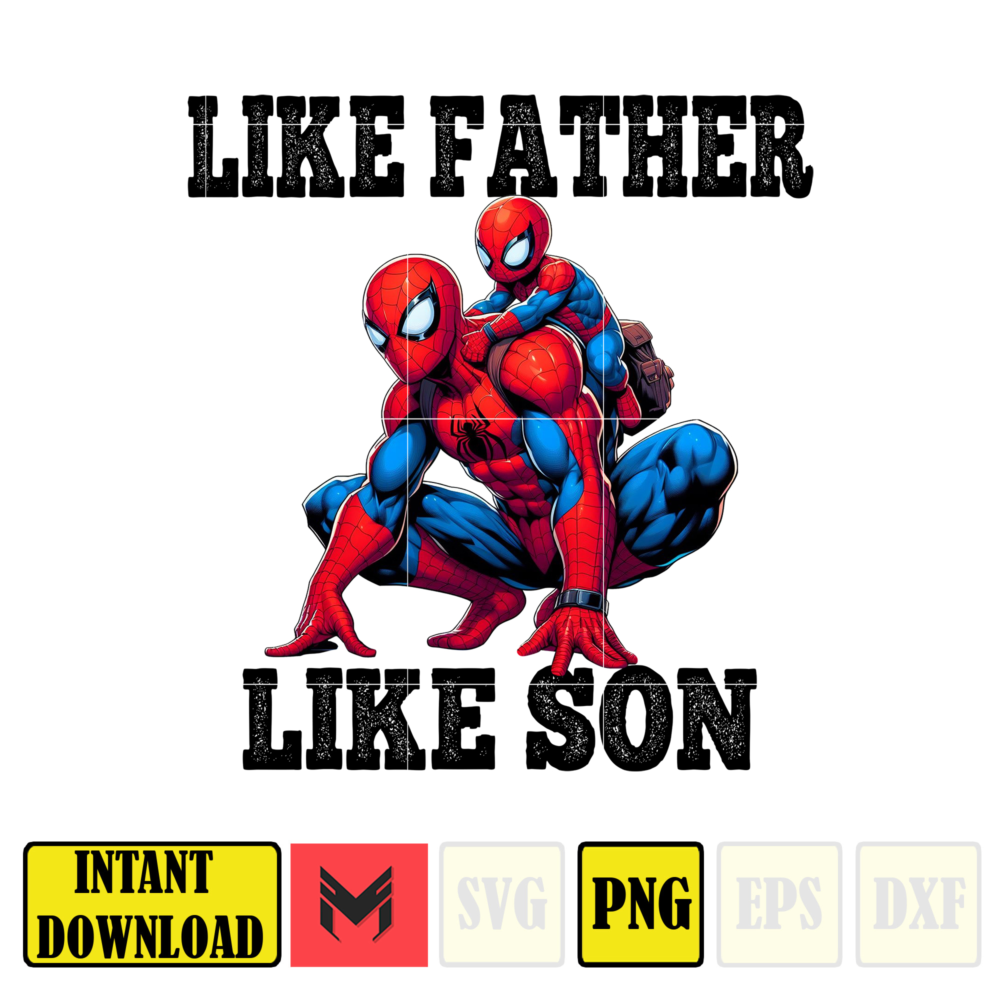 Spider Man Dad And Son Png, Father's Day Png, Superhero Dad - Inspire ...
