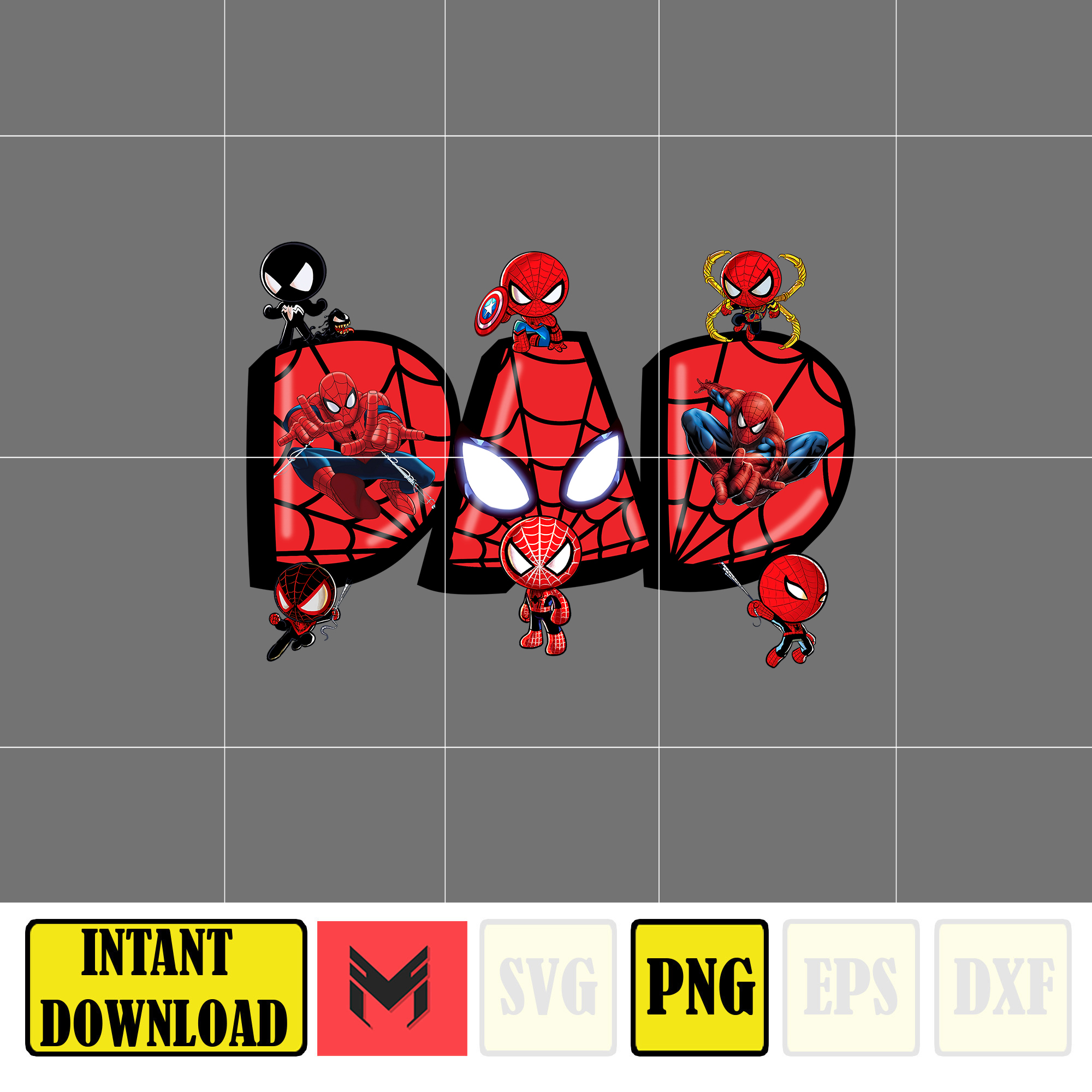 Spiderman Dad Png, Cartoon Dad Png, Characters Letters Png, | Inspire ...