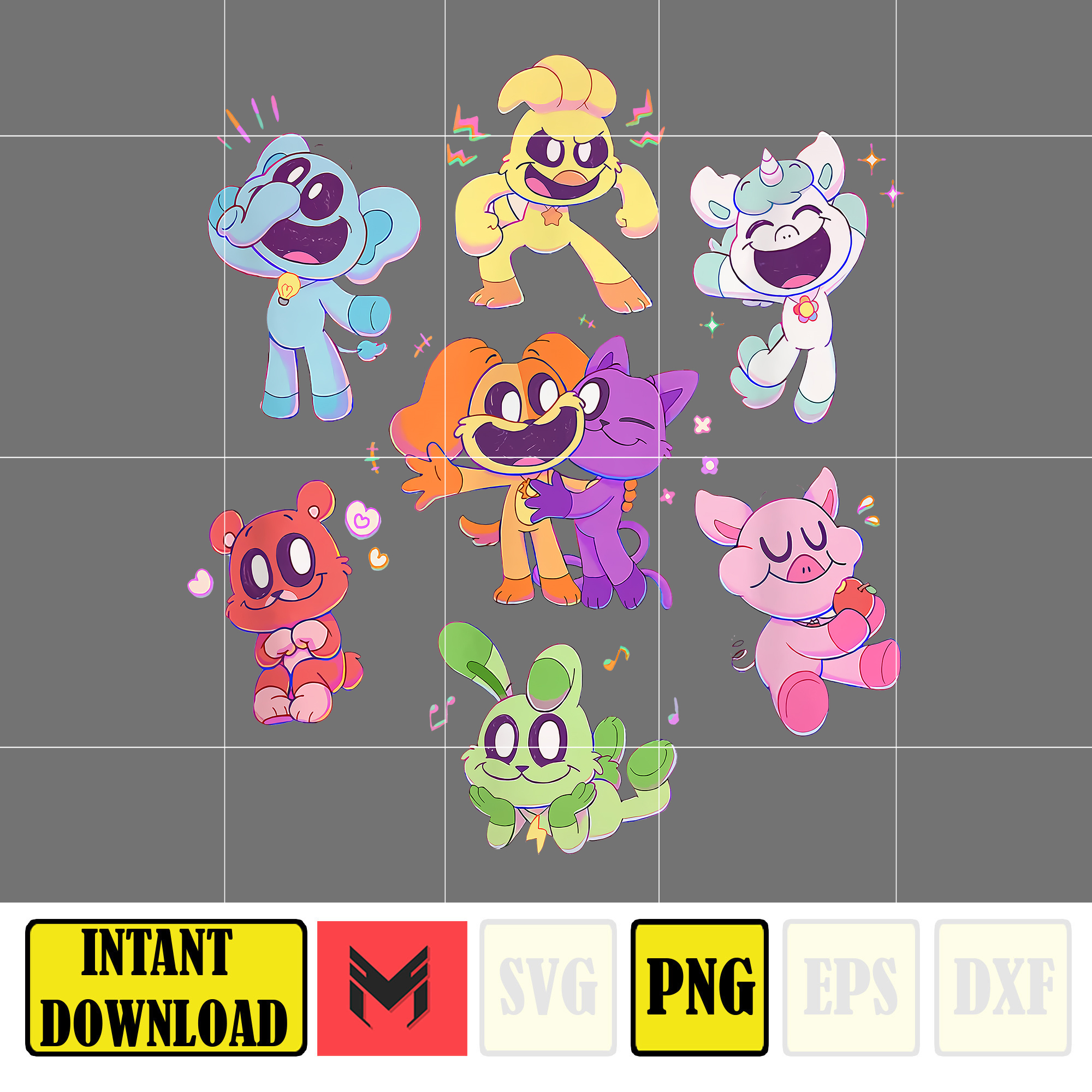 Playtime Friends Png, Smiling Critters Catnap Sublimation De - Inspire ...