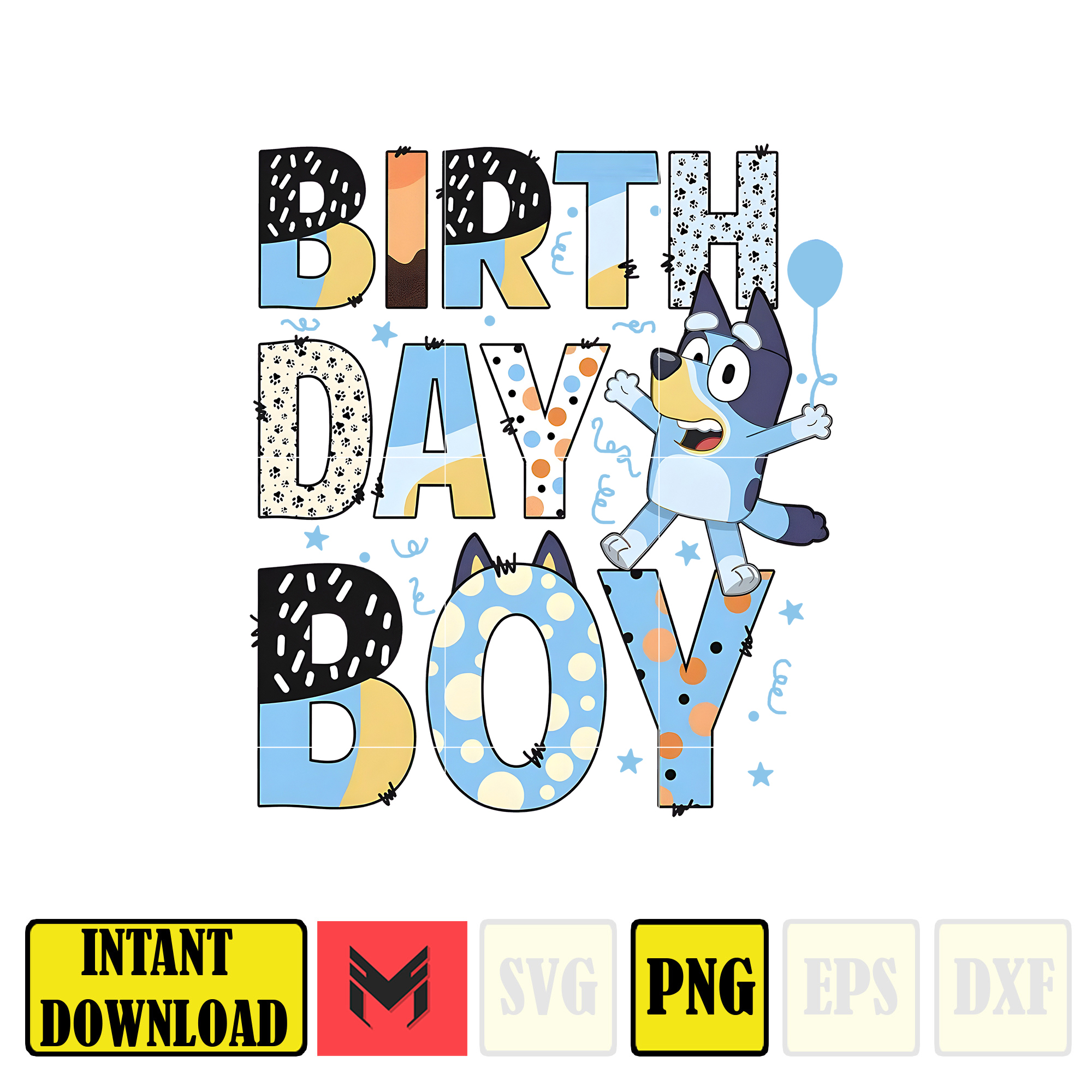 Bluey Birthday Boy Png, Bluey Dad Png, Instant Download - Inspire Uplift