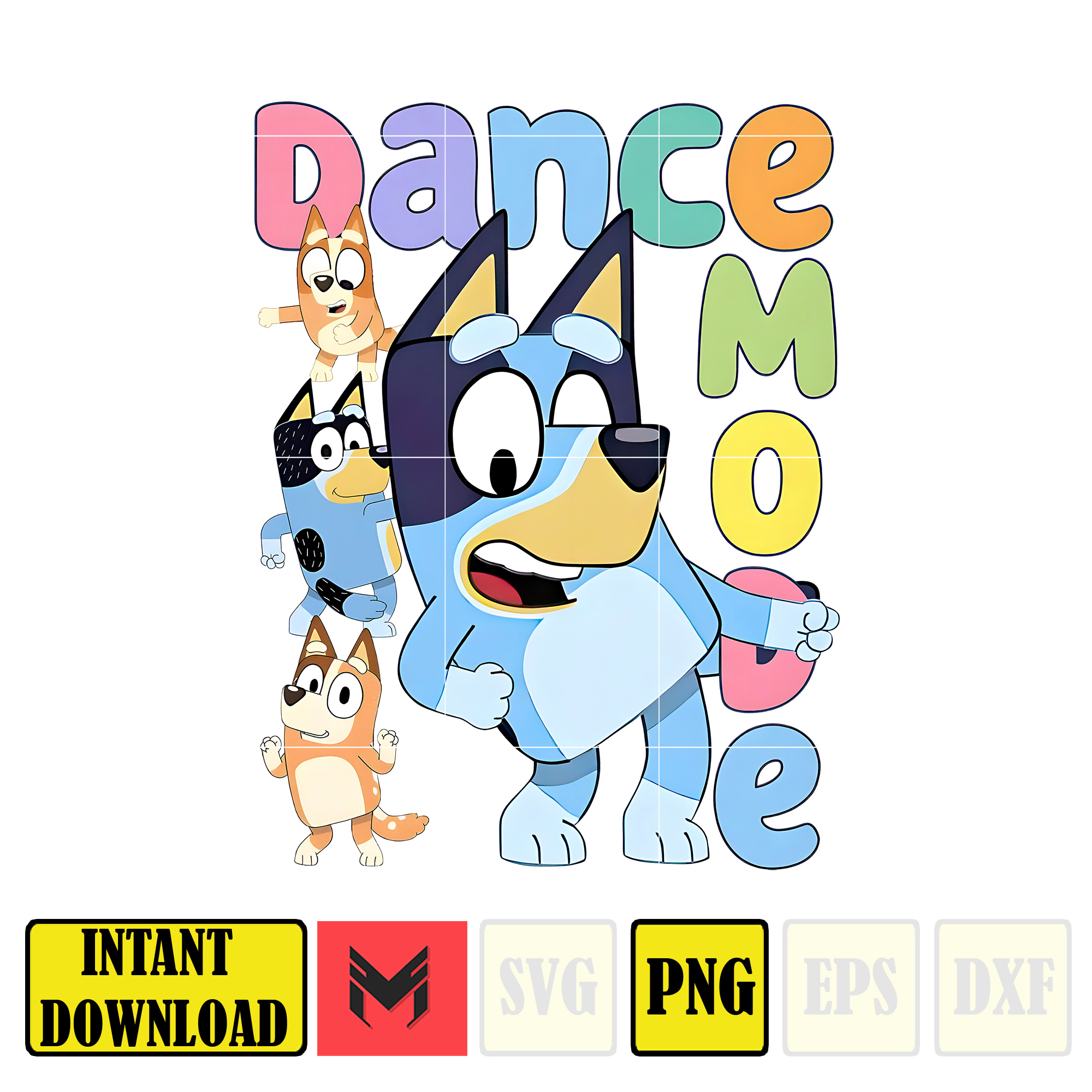 Bluey Dance Mode Png, Bluey Family Matching Png, Instant Dow | Inspire ...