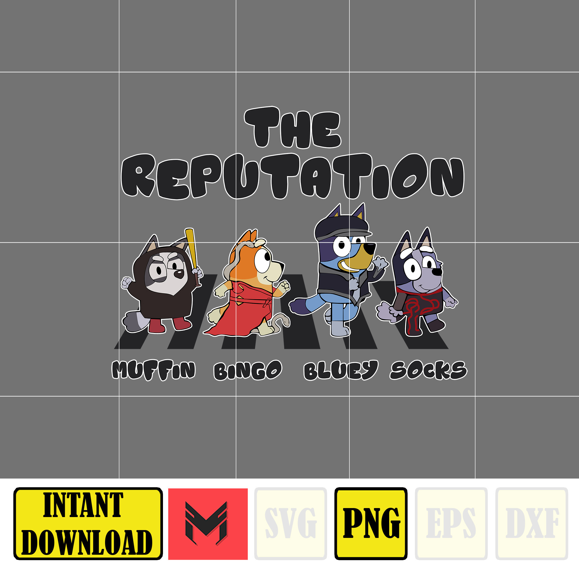 The Reputation Png, Bluey Family Matching Png, Instant Downl | Inspire ...