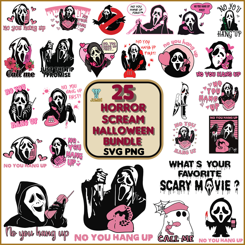 25 Horror Scream Halloween Svg Bundle | Inspire Uplift