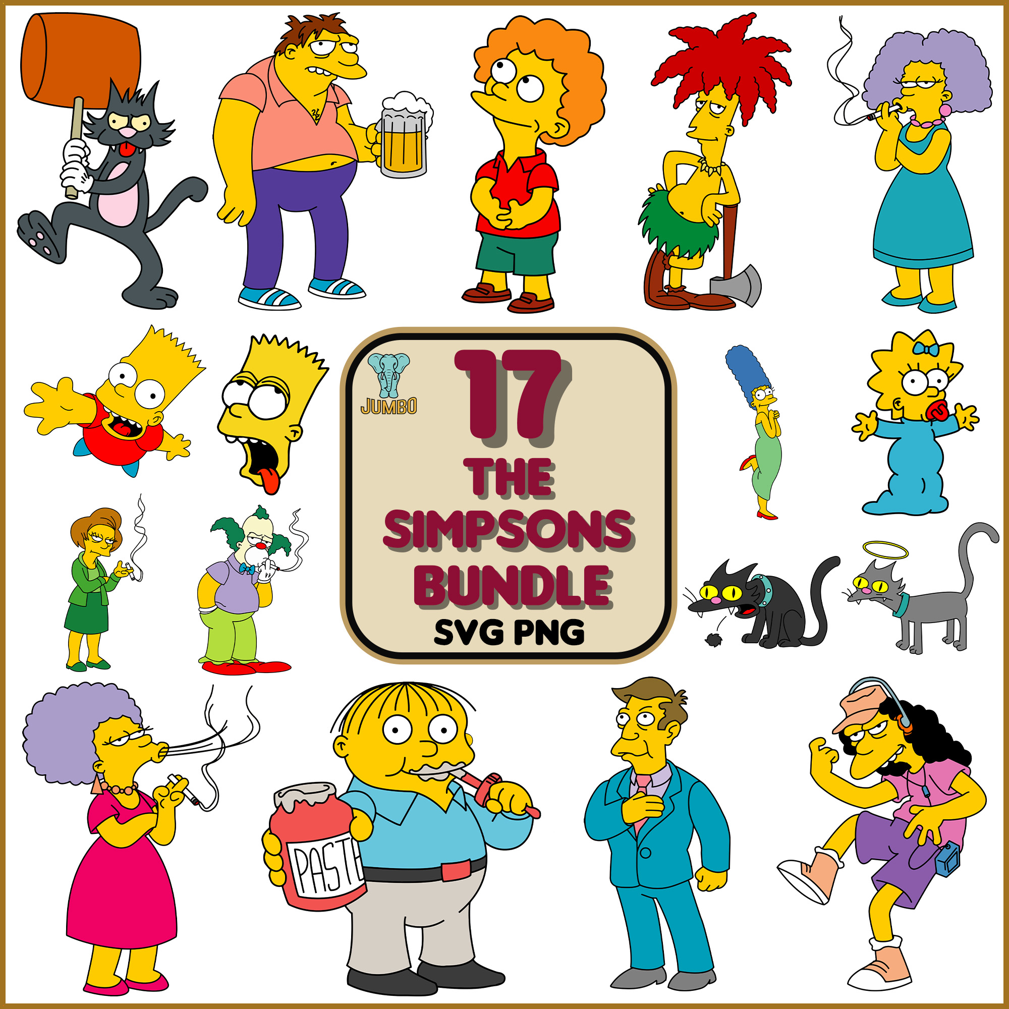 The Simpsons Bundle Svg | Inspire Uplift