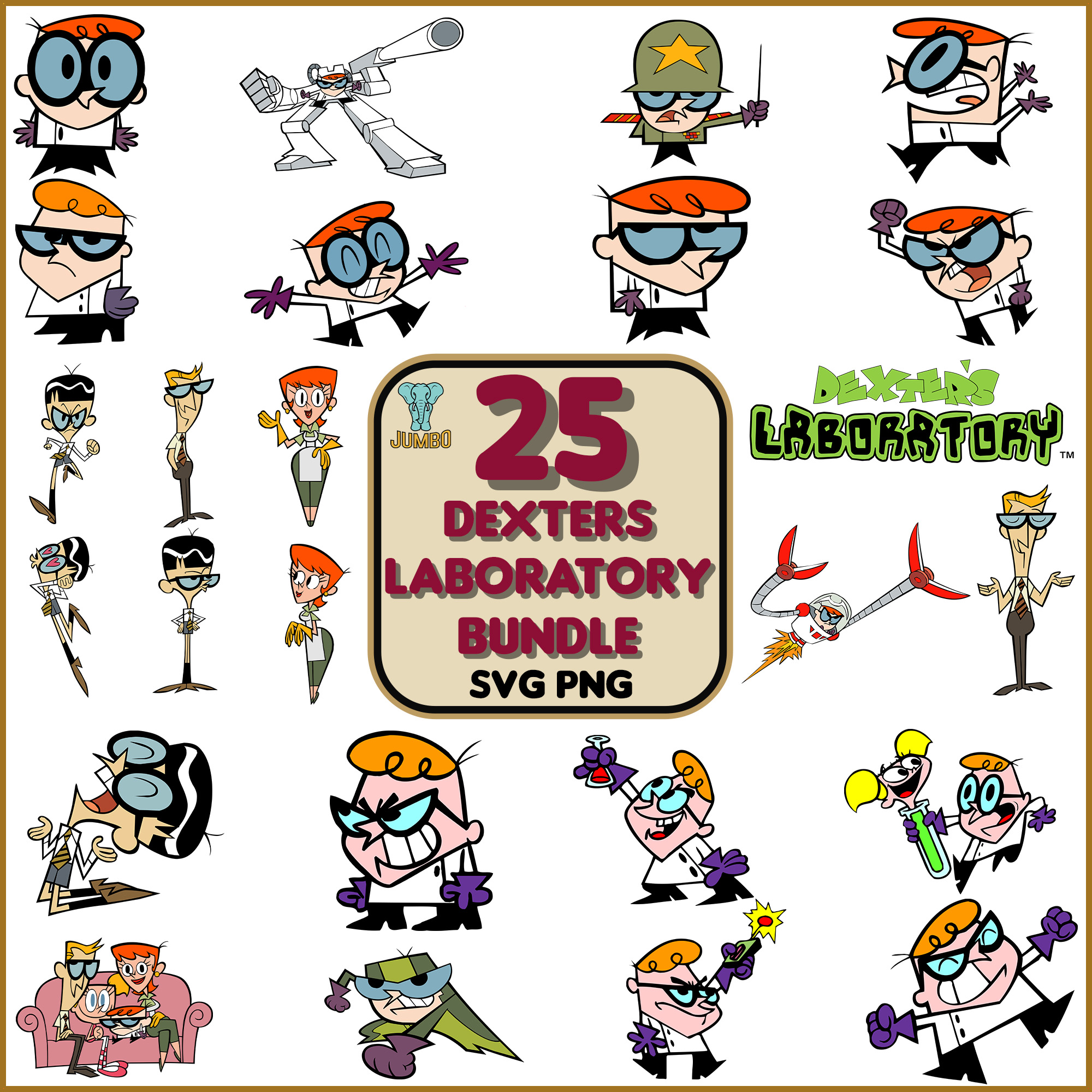 Dexters Laboratory Bundle Svg | Inspire Uplift