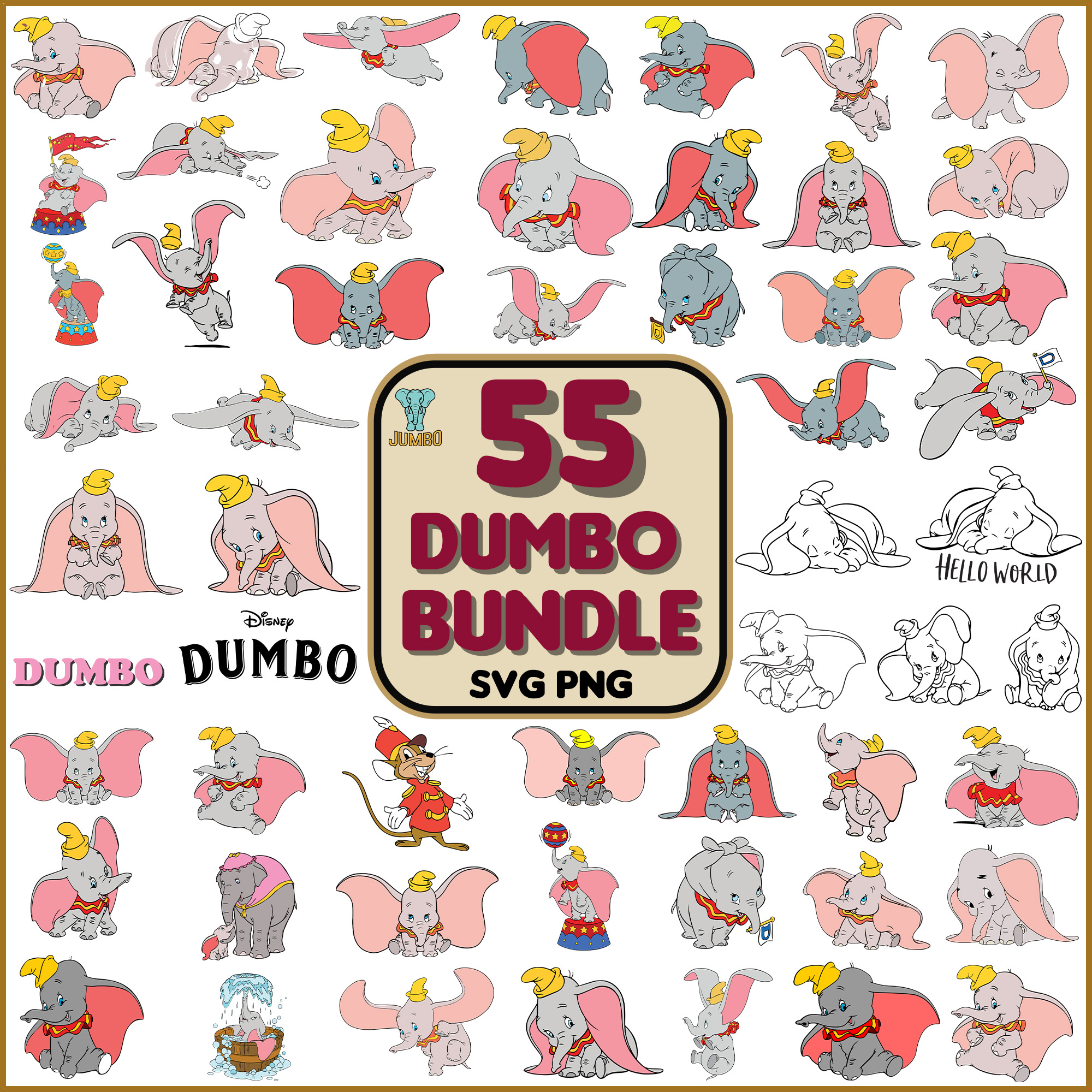 Dumbo Svg File | Inspire Uplift