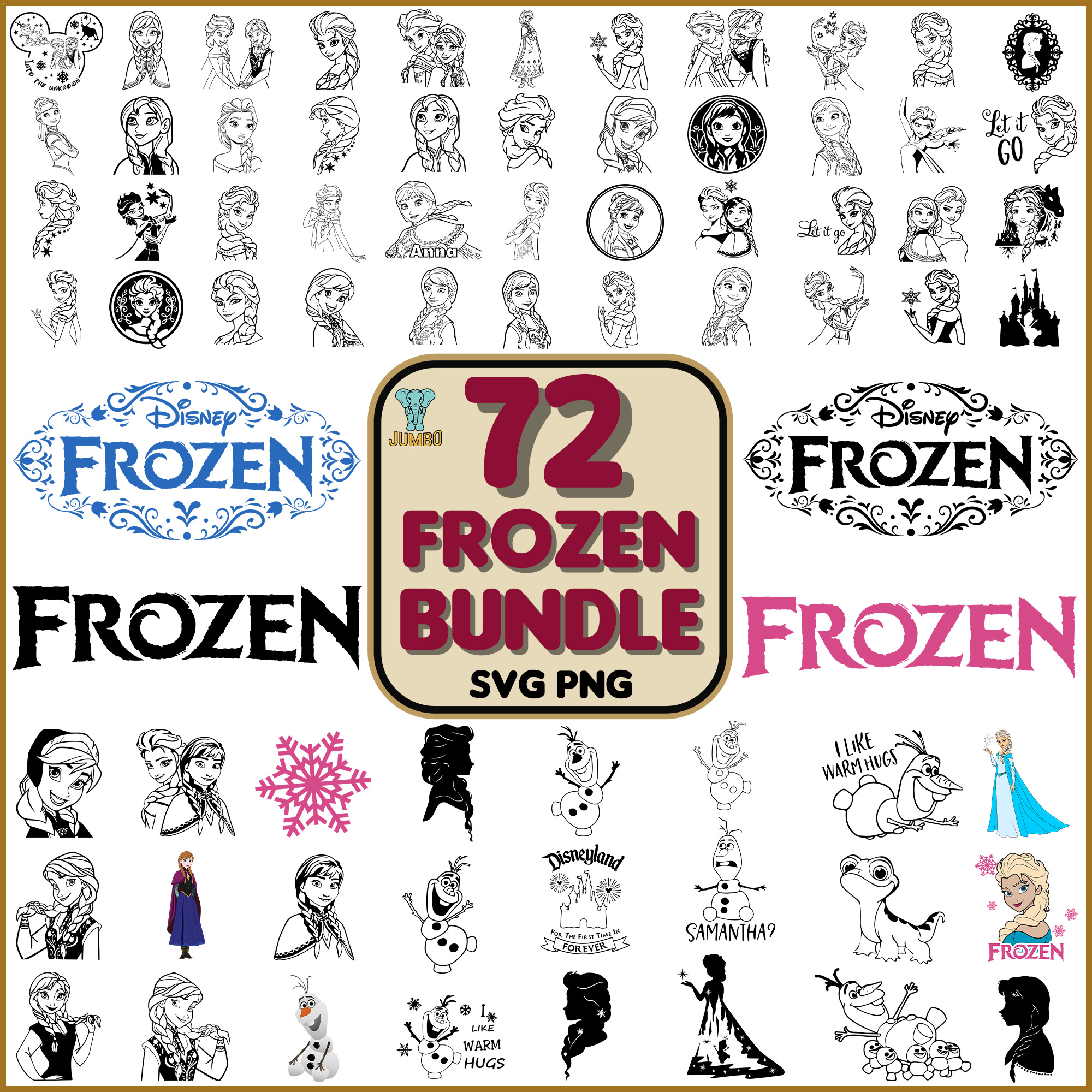 Frozen Bundle Svg | Inspire Uplift