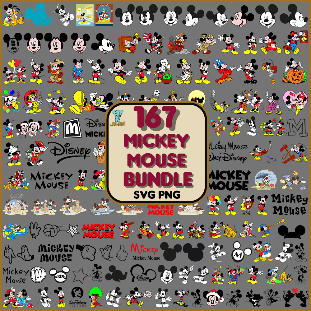 Mickey Mouse Bundle Svg 2 | Inspire Uplift