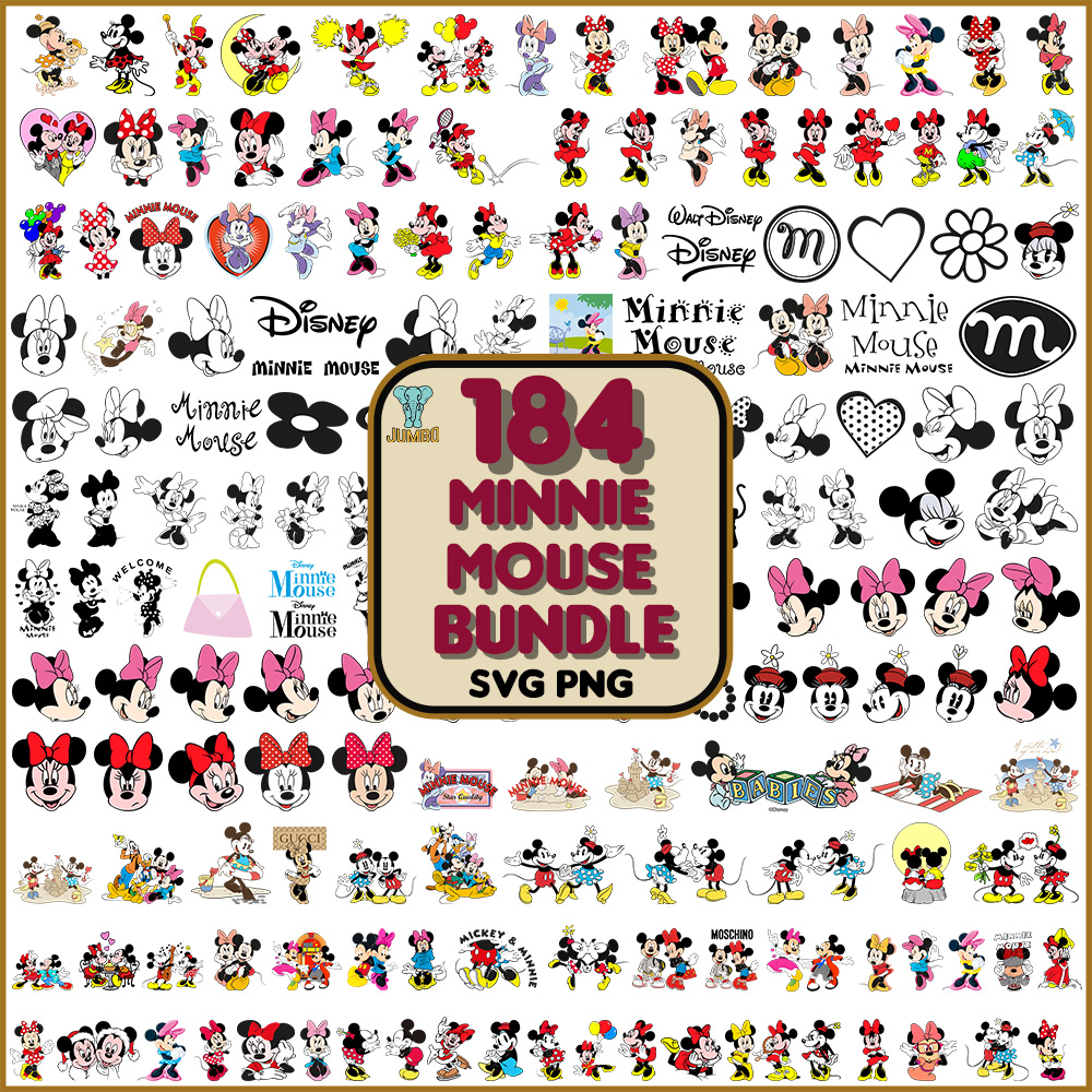 Minnie Mouse Bundle Svg | Inspire Uplift