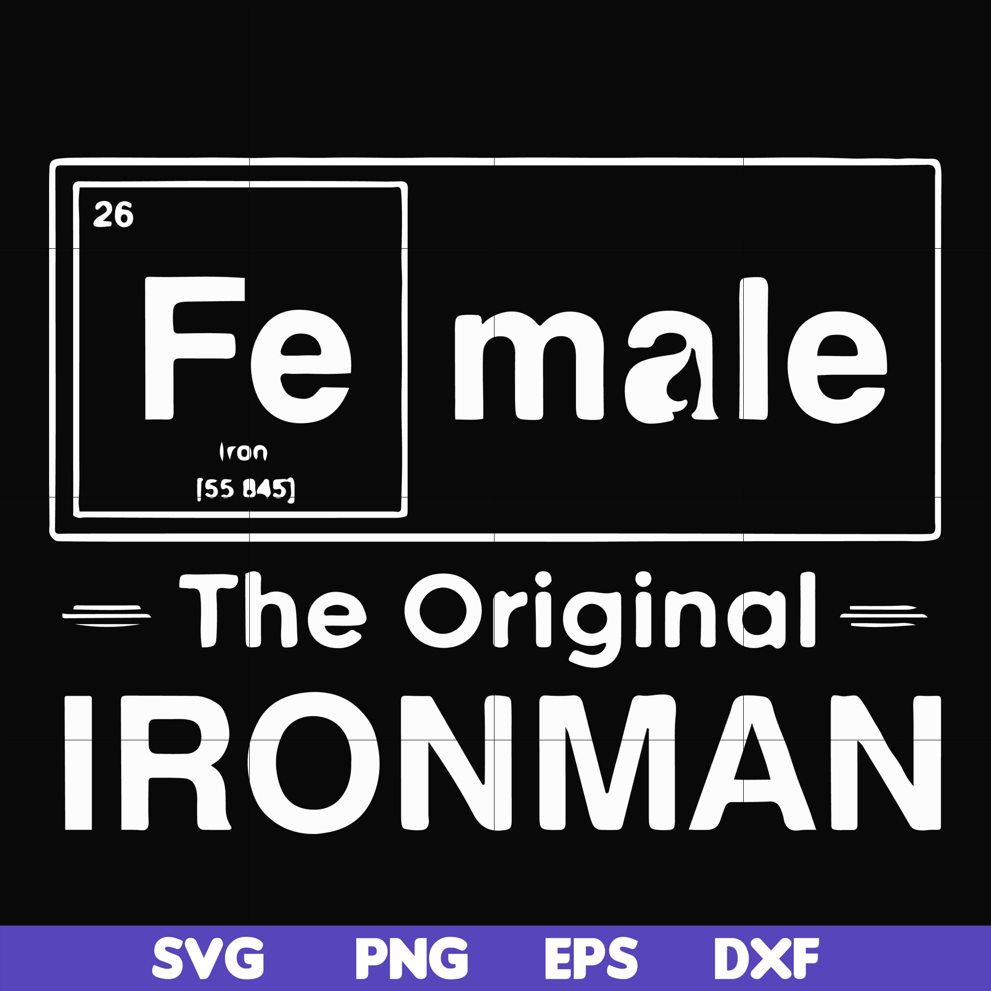 Female the original ironman svg, png, dxf, eps file FN000211 - Inspire ...