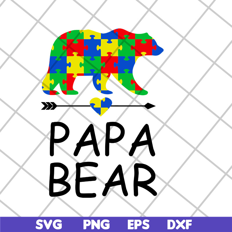 Papa bear svg, Fathers day svg, png, dxf, eps digital file F | Inspire ...
