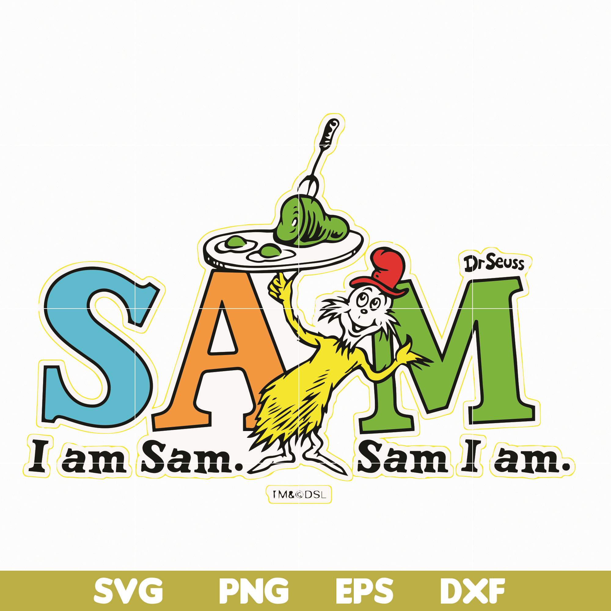 I am sam svg, sam i am svg, Sam svg, Ham svg, dr svg, png, d | Inspire ...