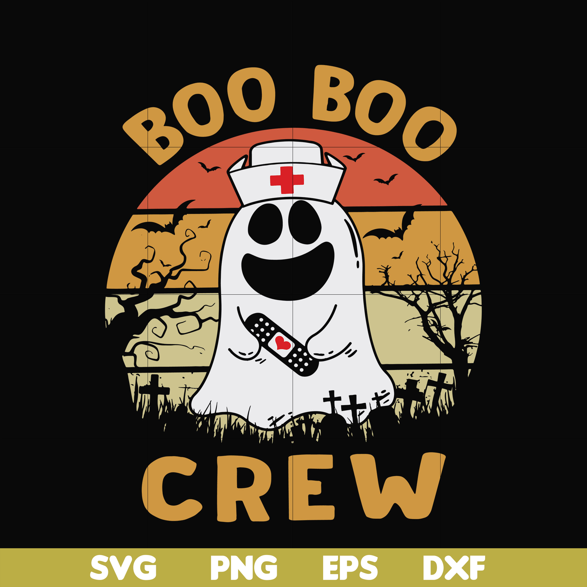 Boo boo crew svg, png, dxf, eps digital file HLW0094 | Inspire Uplift
