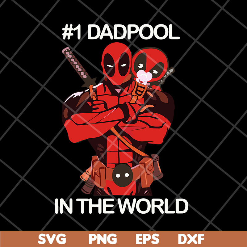 dadpool in the world svg, png, dxf, eps digital file FTD0605 | Inspire ...